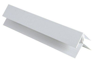 White uPVC Internal & external corner (W)58mm (T)42mm