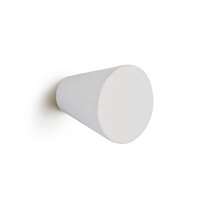 White Zamak Cone Cabinet Knob | DIY at B&Q