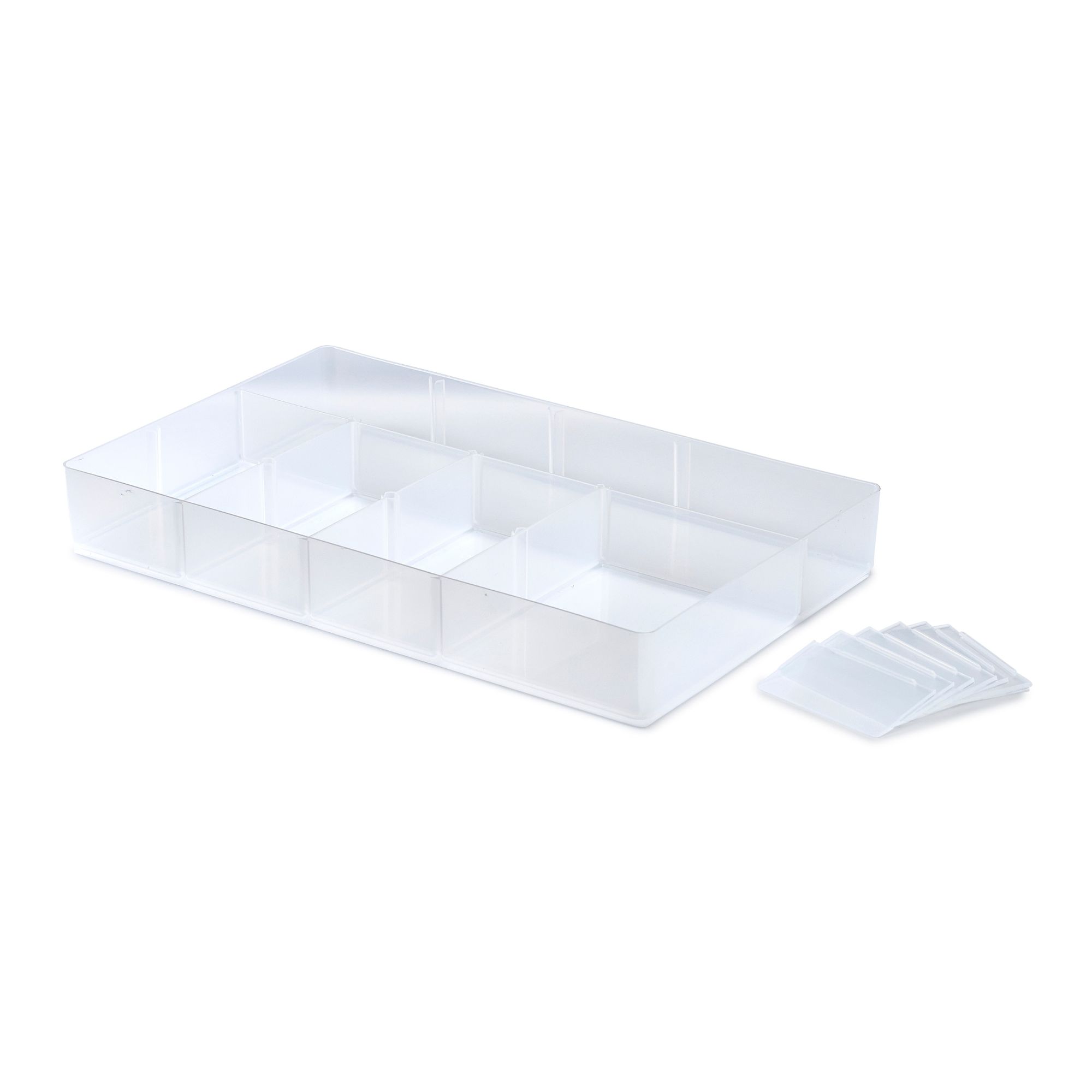 Whitefurze Transparent Insert tray with 11 compartments