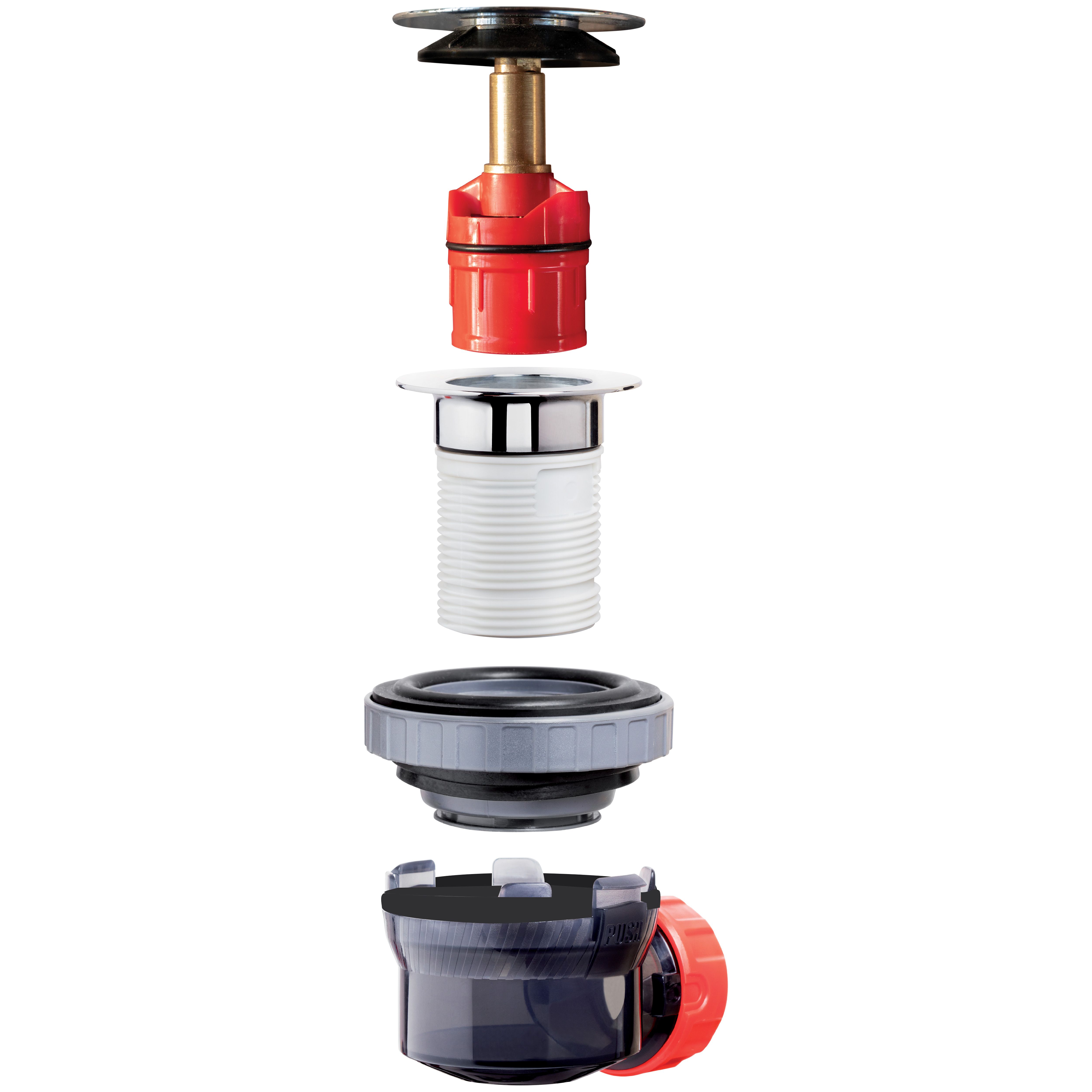 Wirquin Basin Waste & trap kit - Chrome