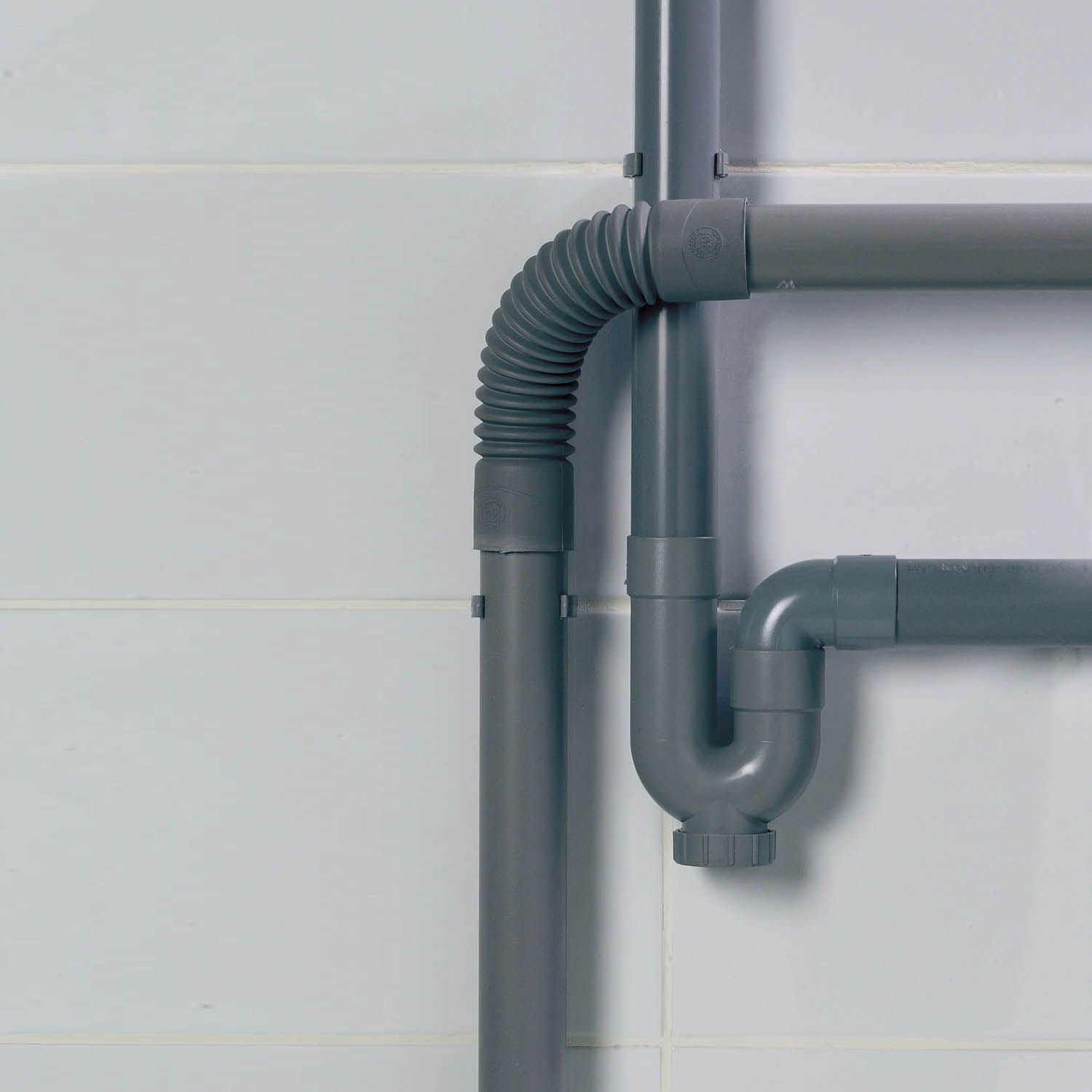 Wirquin MagicFlex Grey Push-fit Adjustable Connector (Dia)40mm