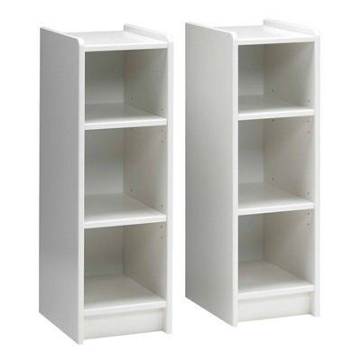 Wizard White 2 Shelf Storage unit (H)990mm (W)790mm (D)320mm | DIY at B&Q