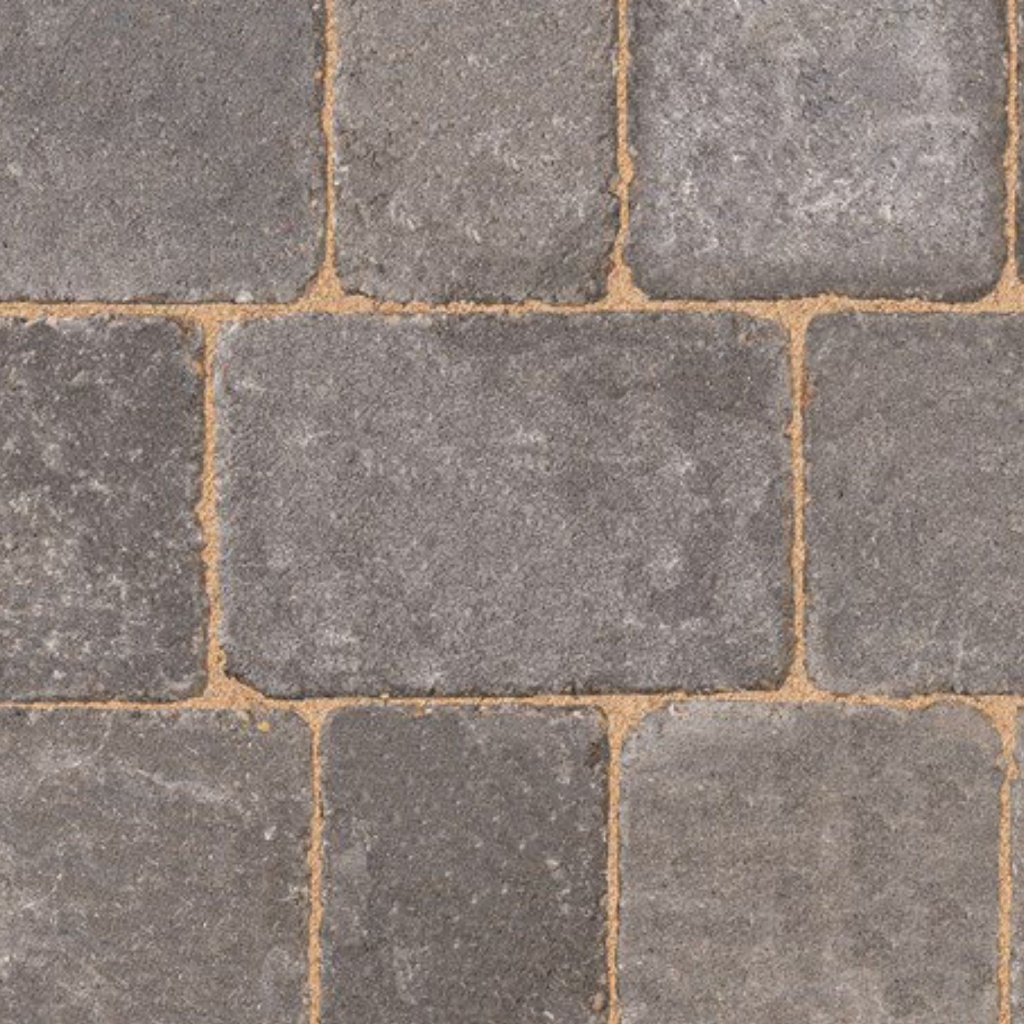 Woburn rumbled Graphite Block paving (L)134mm (W)134mm (T)50mm, Pack of ...