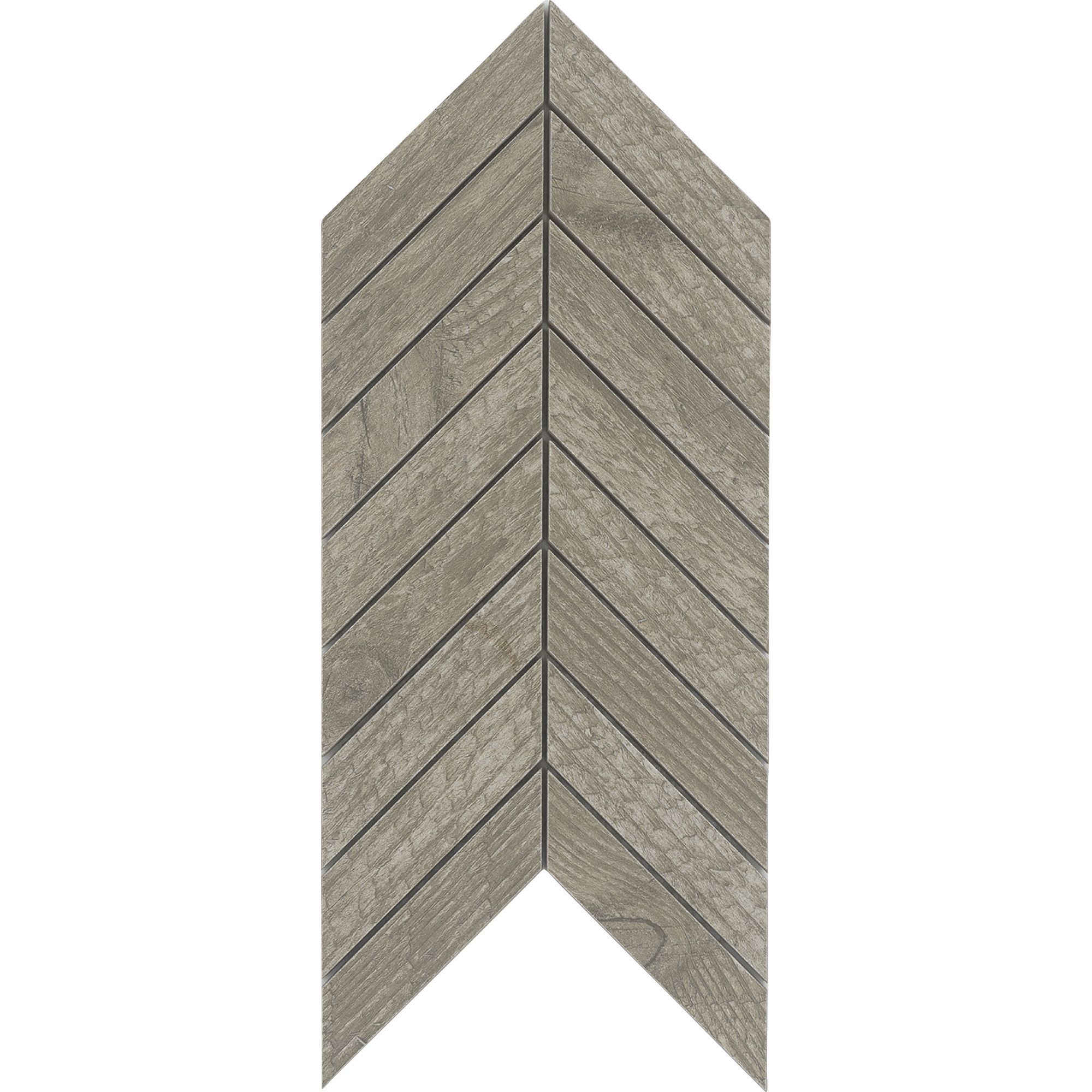 Wood effect Porcelain Mosaic tile, (L)300mm (W)155mm | DIY at B&Q