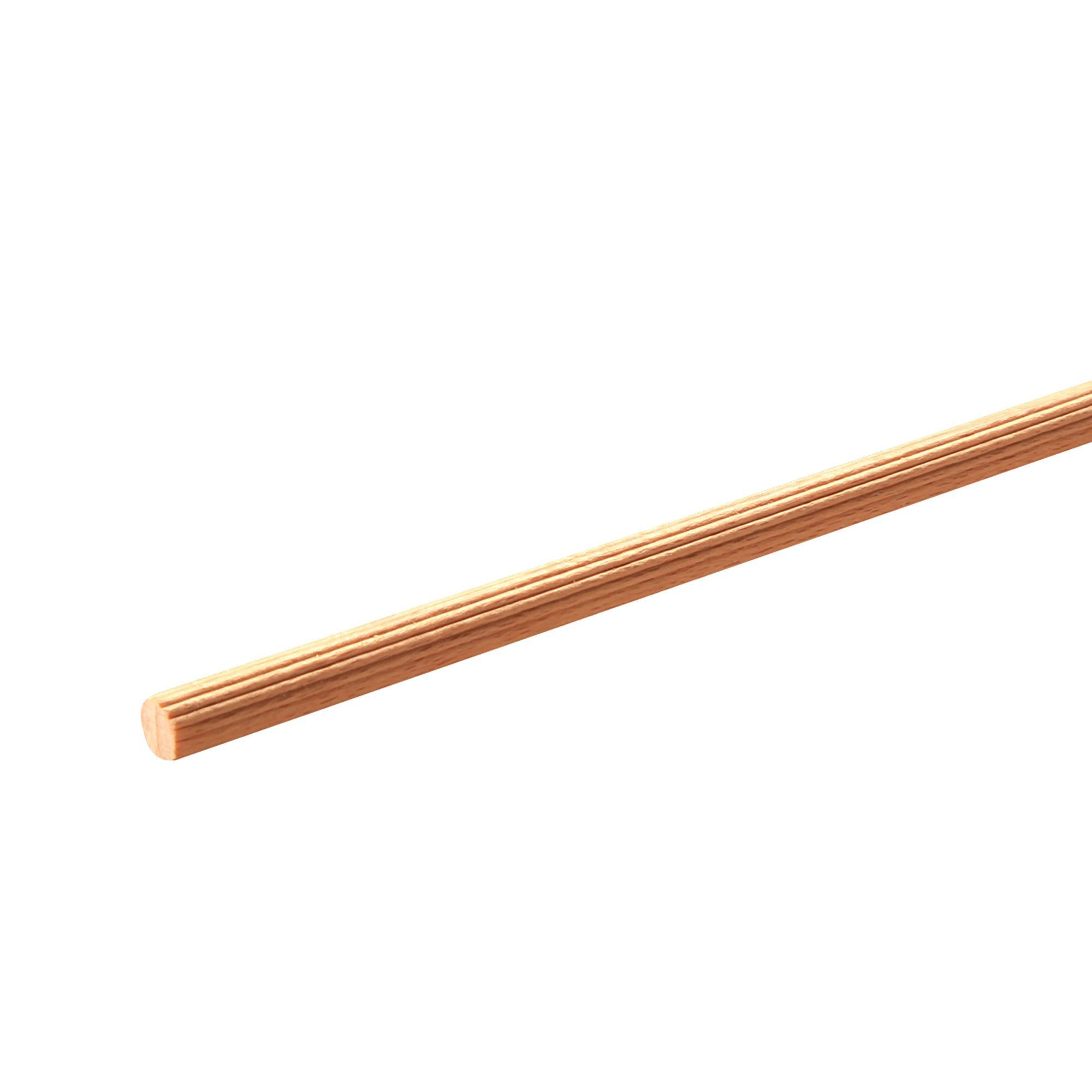 Wood Fluted dowel Doweling (L)1000mm (W)8mm (Dia)8mm | DIY at B&Q