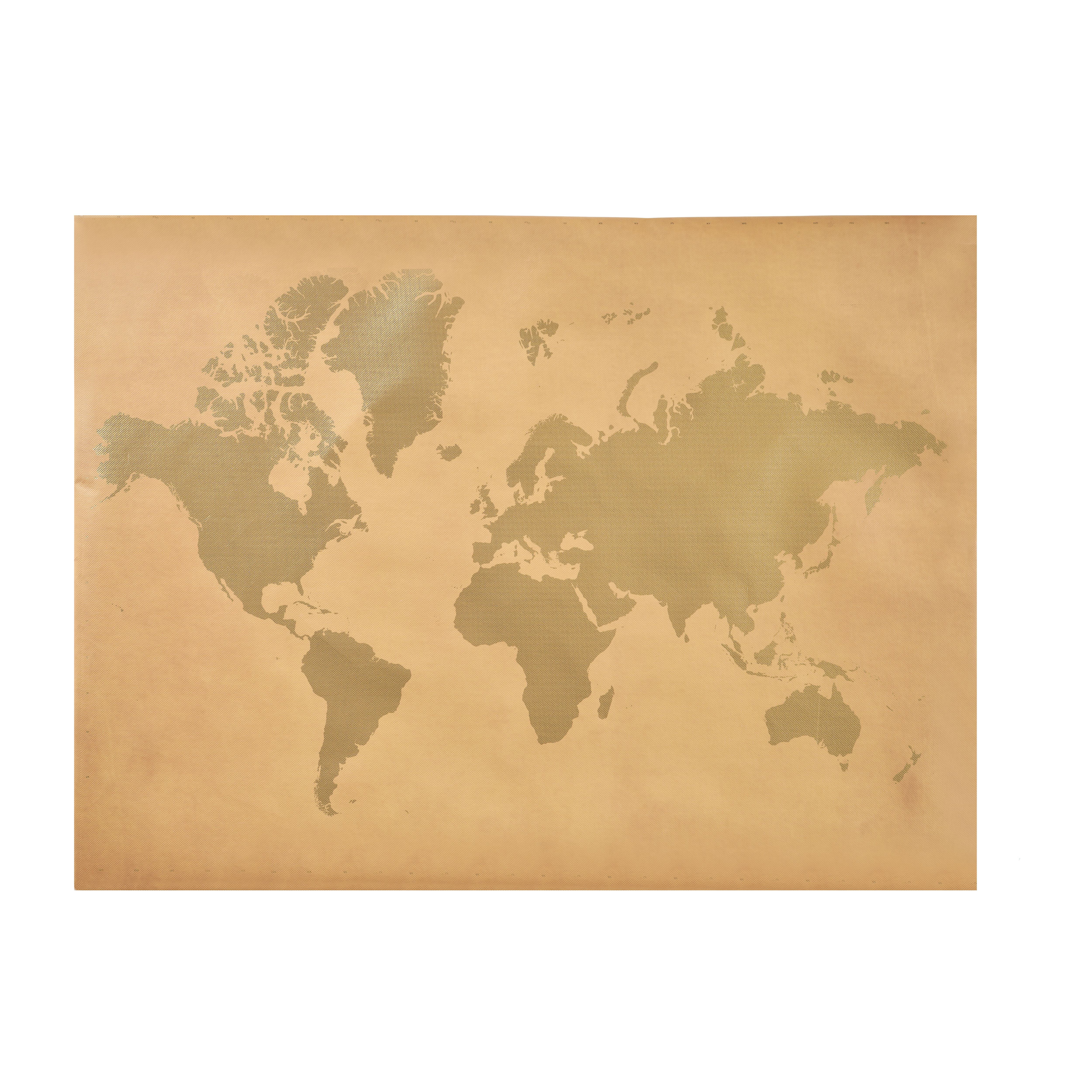 World map Neutral Canvas art (H)60cm x (W)80cm | DIY at B&Q