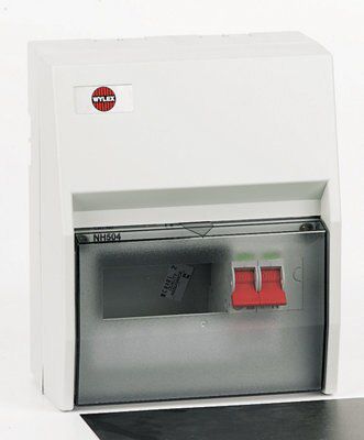 Wylex 5-way Fully insulated Consumer unit with 100A main switch