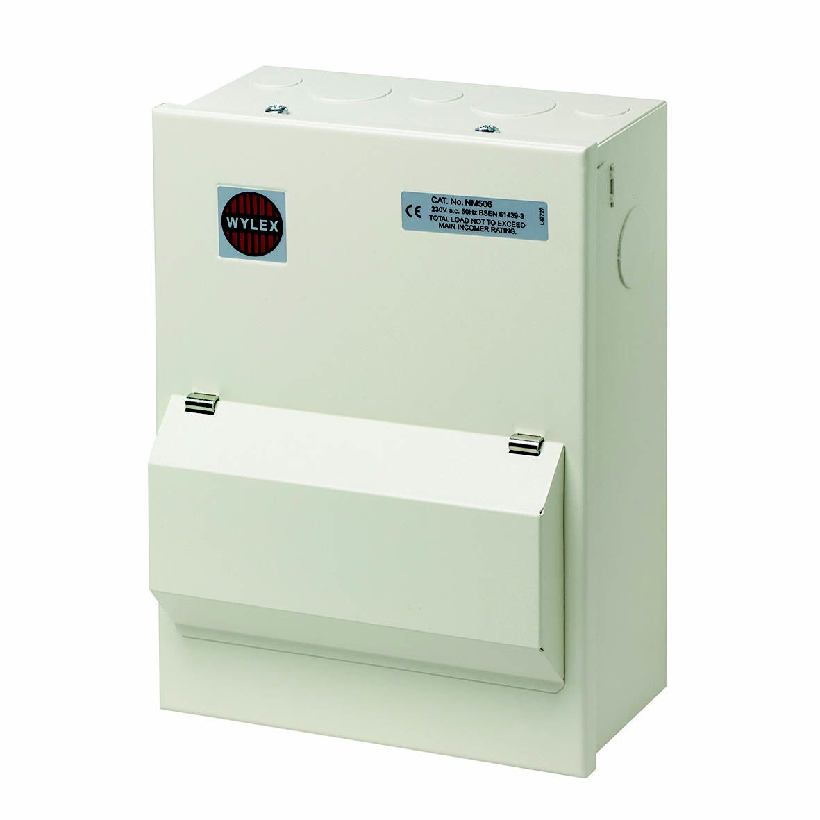 Wylex 5-way Main switch Consumer unit with 100A main switch