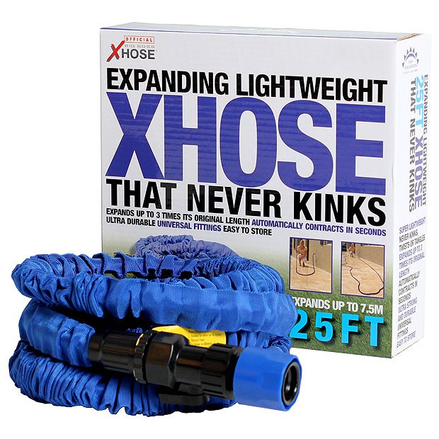 XHose Blue Extendable Hose pipe (L)7.62m | DIY at B&Q