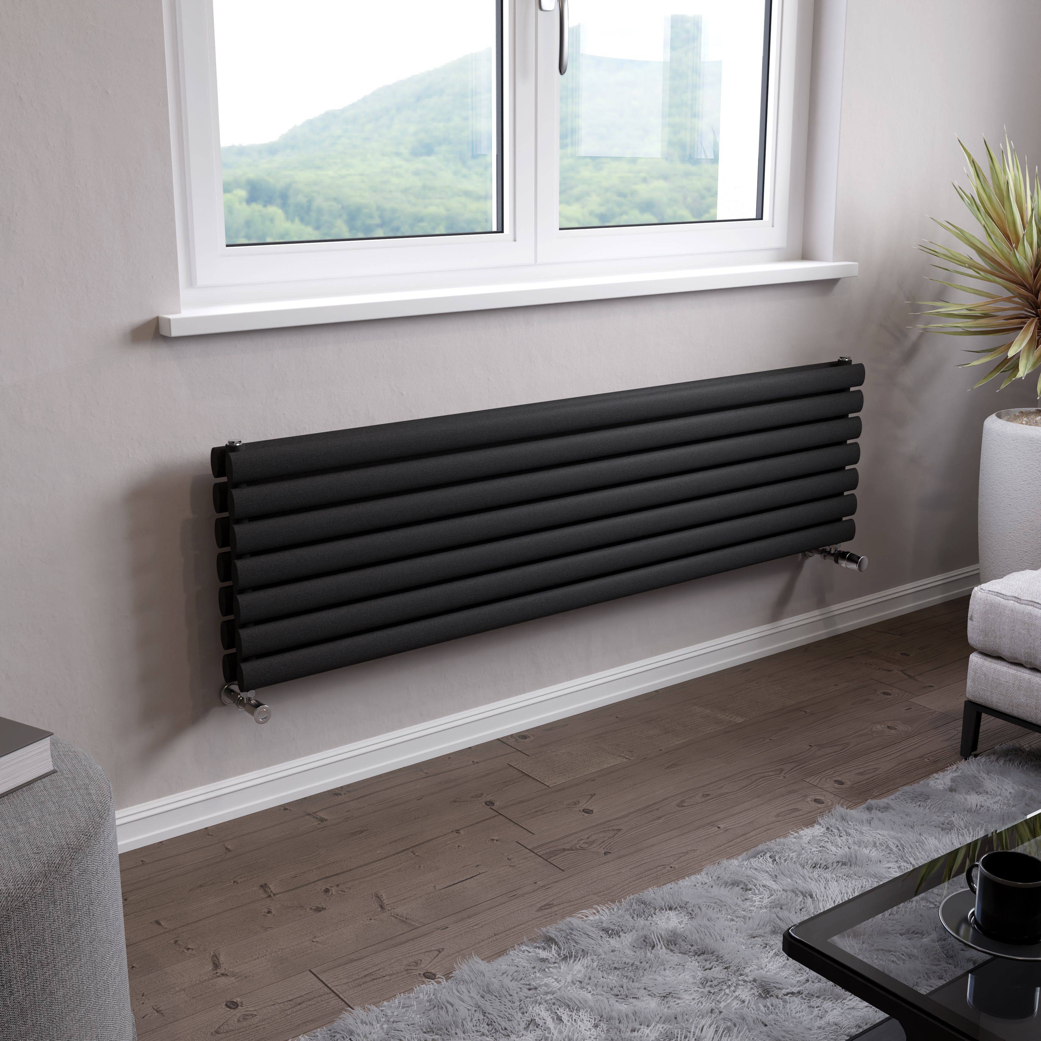 Ximax Champion Duplex FORDH4101500A Anthracite Gas Horizontal Designer ...