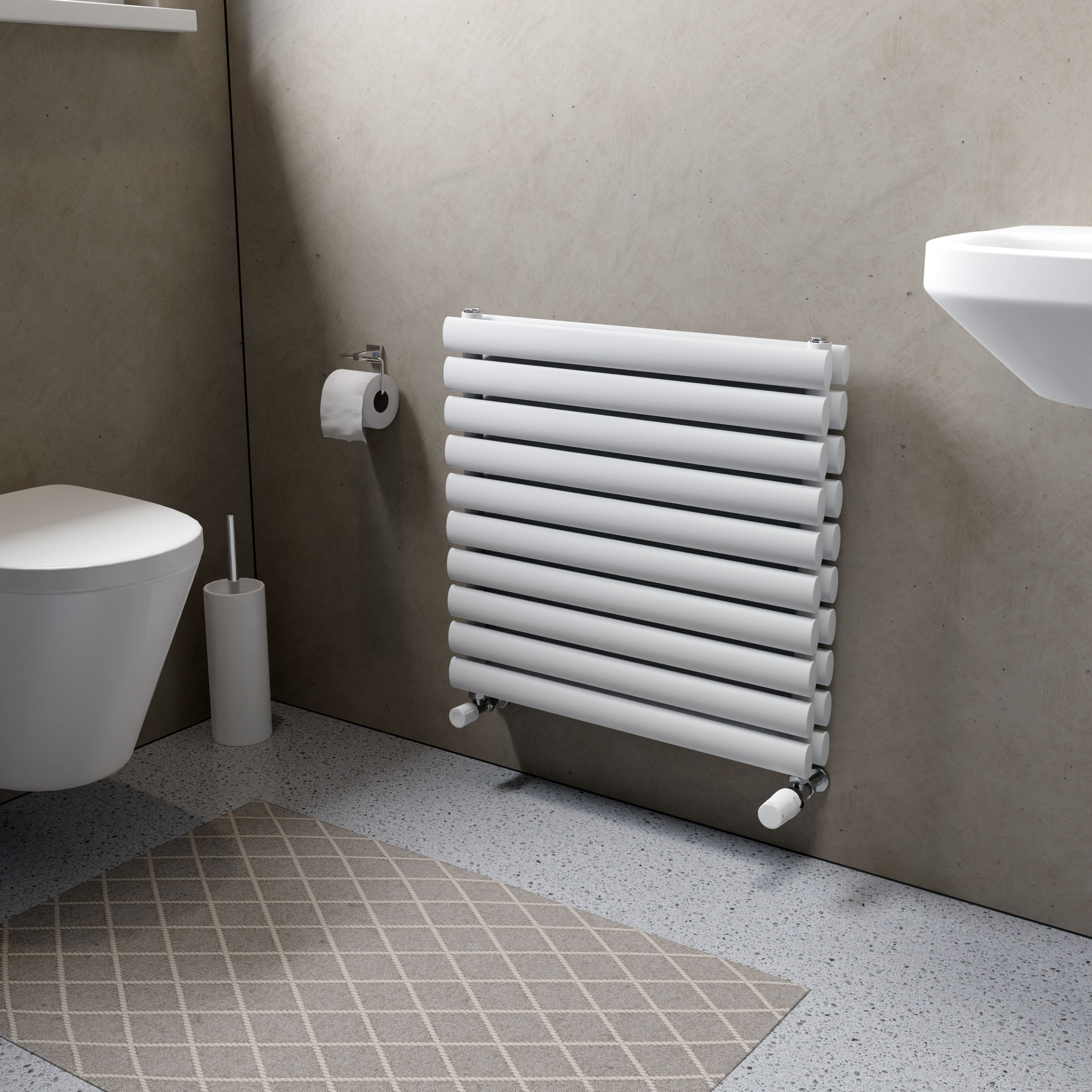 Ximax Champion Duplex FORDH584600W White Gas Vertical Designer Radiator ...