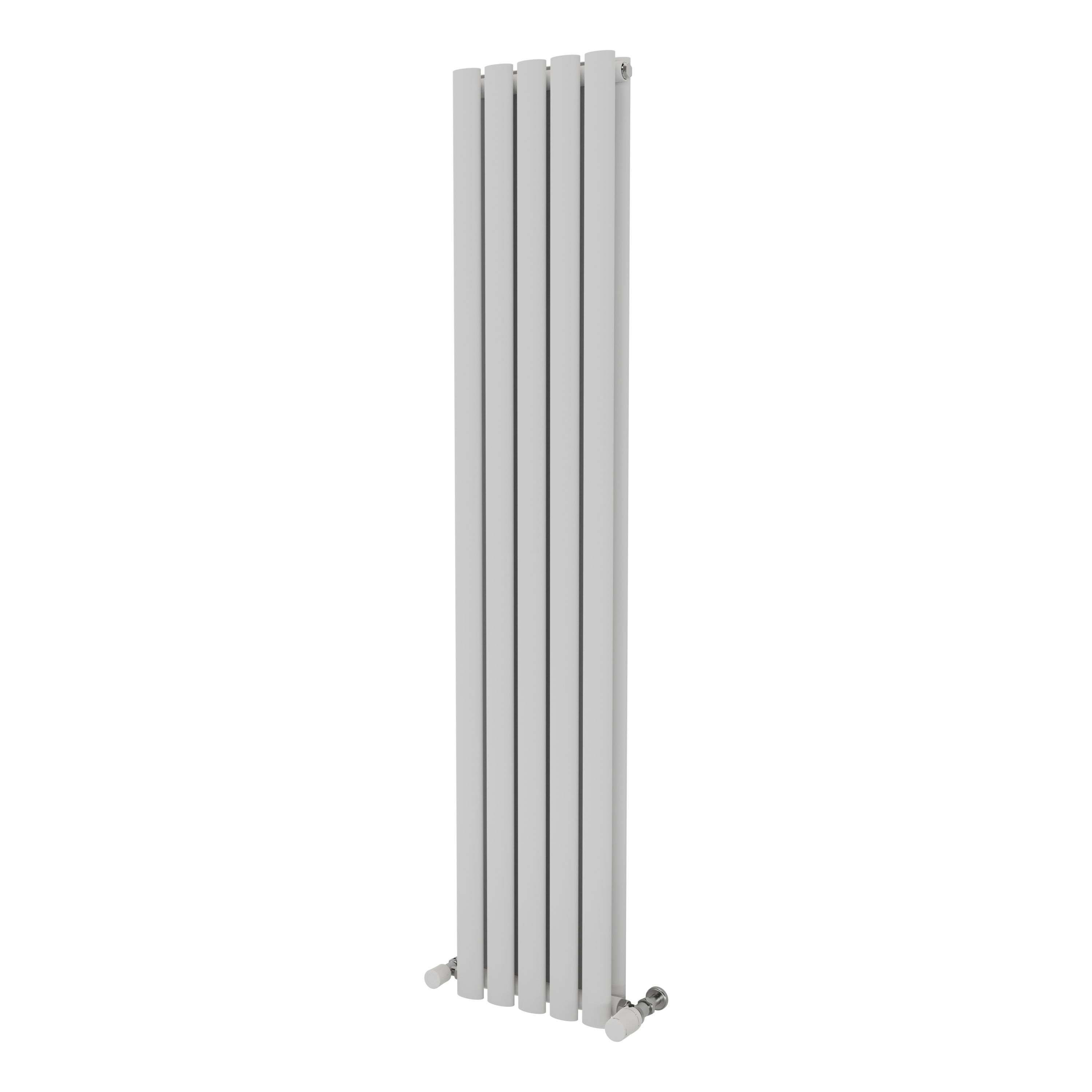 Ximax Champion Duplex Matt satin white Vertical Designer Radiator, (W ...