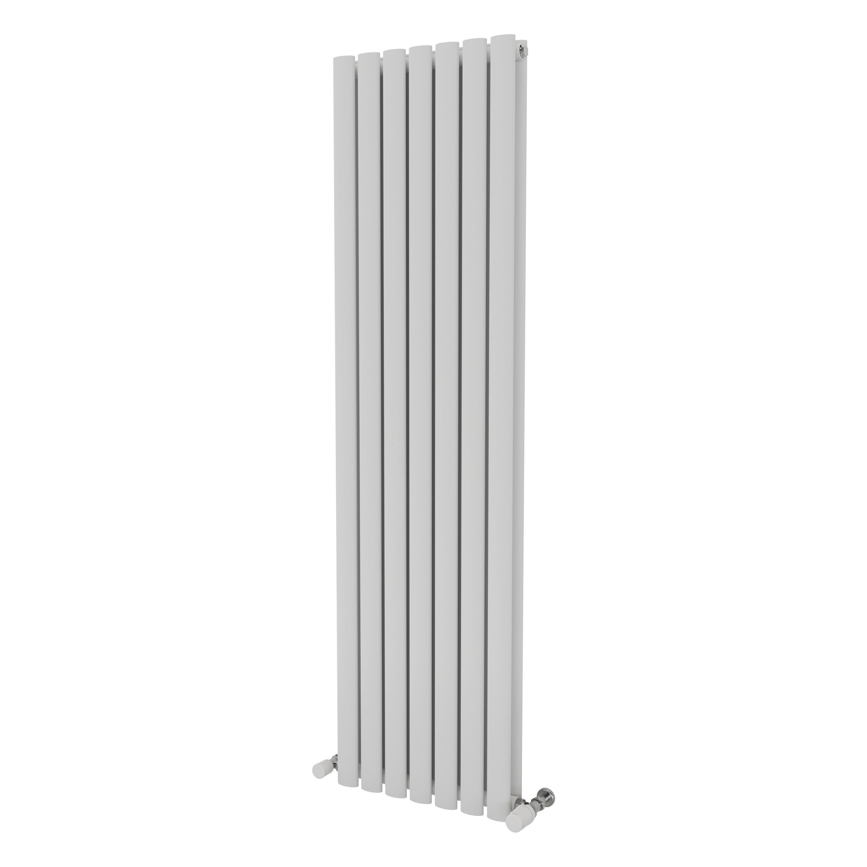 Ximax Champion Duplex Satin white Vertical Designer Radiator, (W)410mm ...