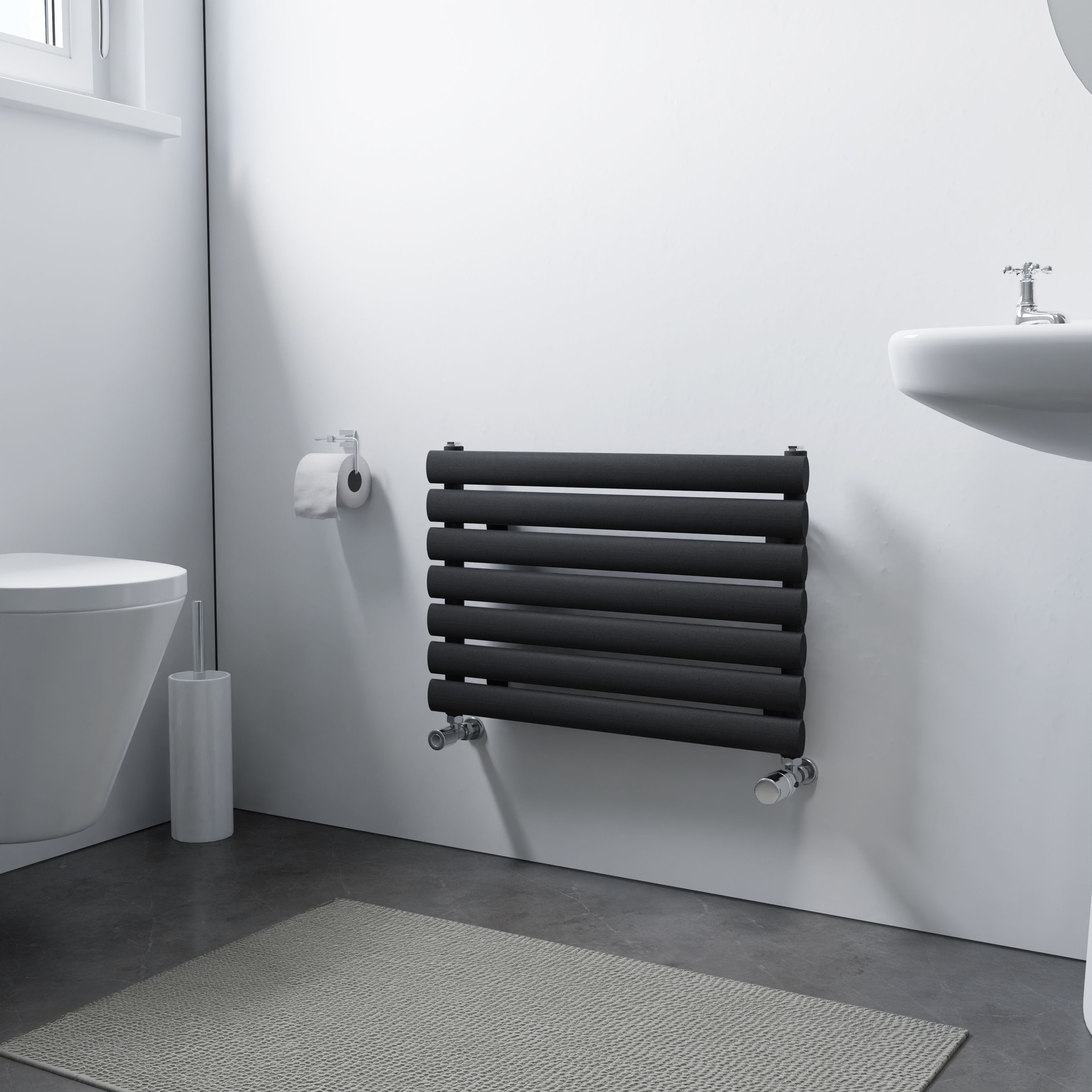 Ximax Champion FORH1164600A Anthracite Gas Horizontal Designer Radiator ...