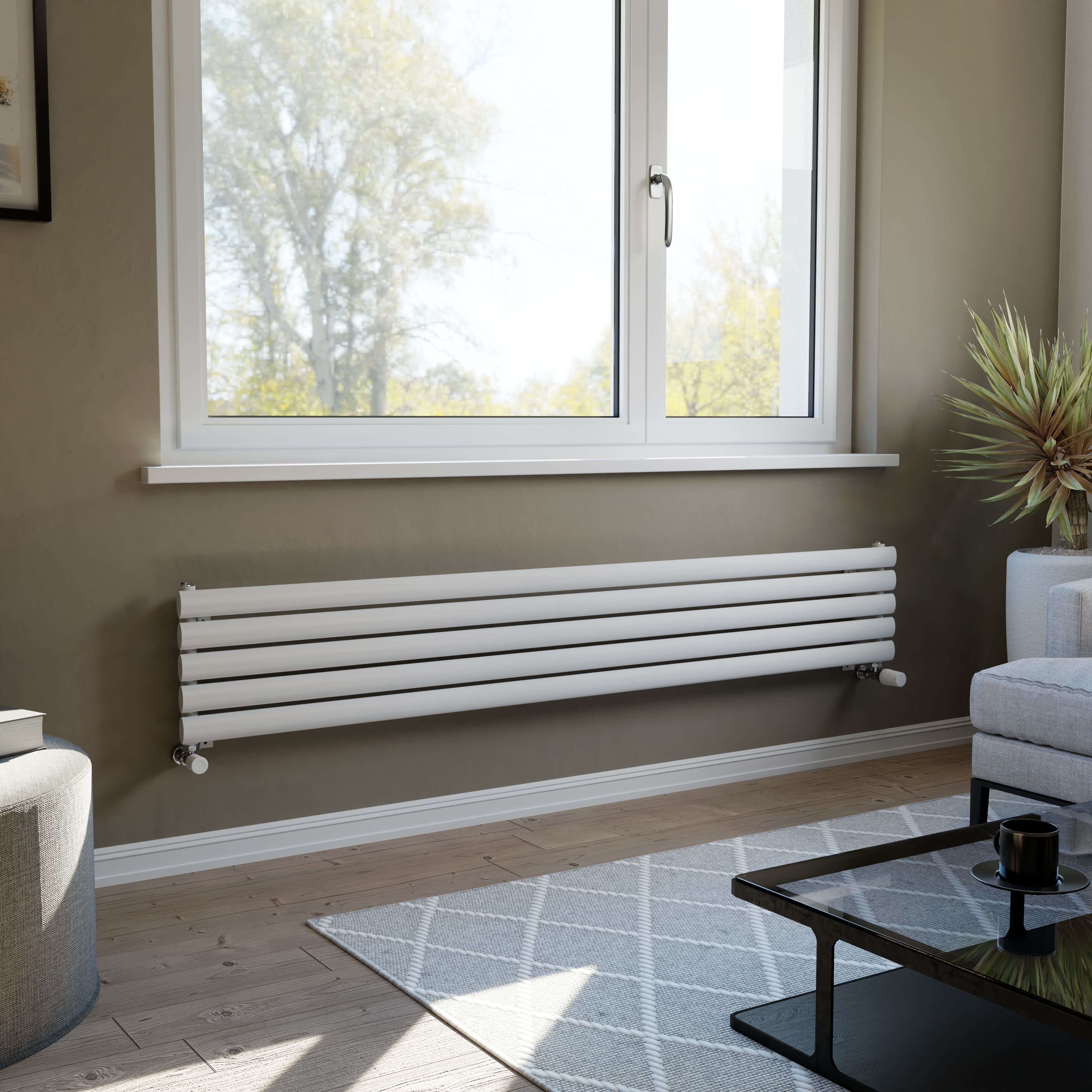 Ximax Champion FORH1164600W White Gas Horizontal Designer Radiator, (W ...