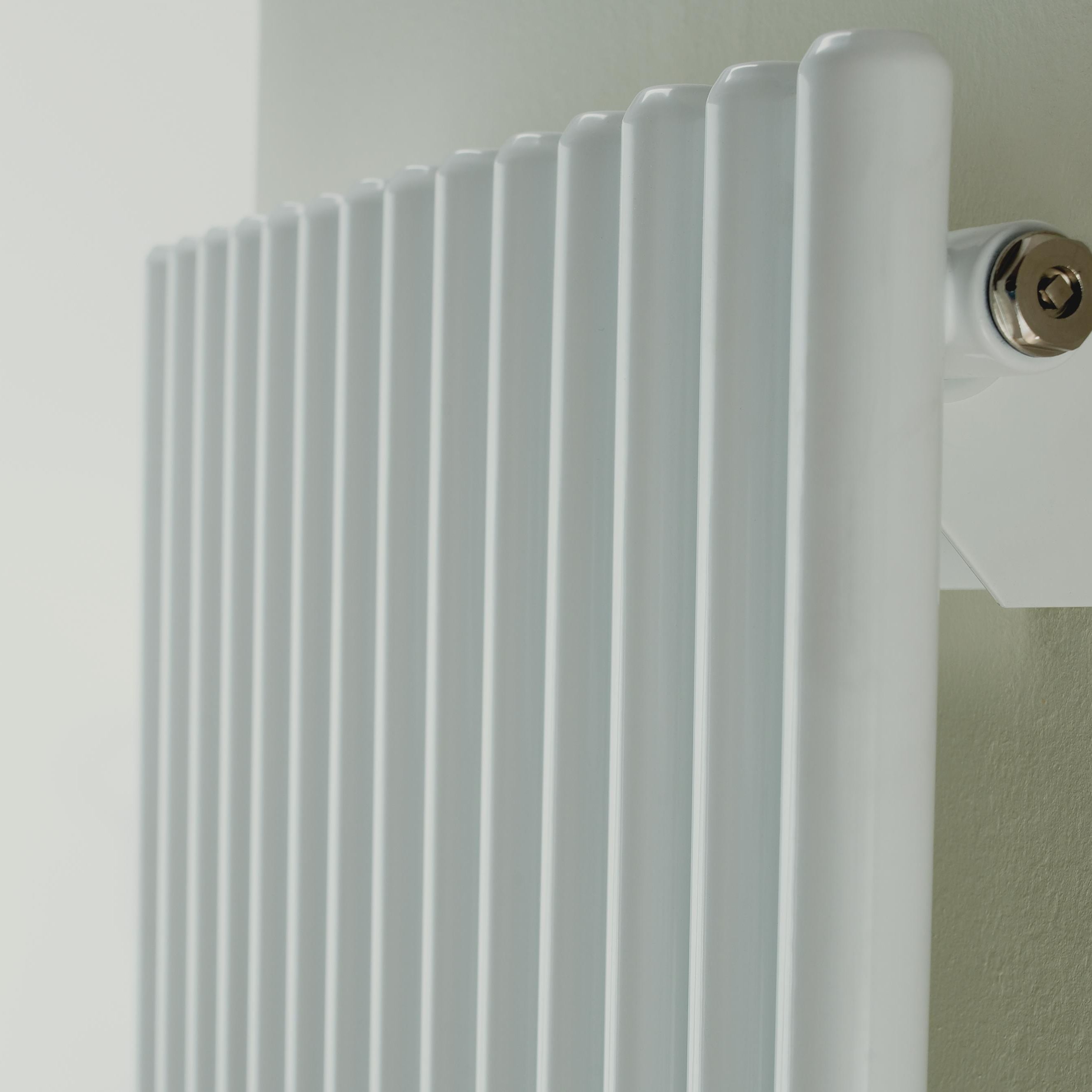 Ximax Champion Horizontal Satin white Vertical Designer Radiator, (W ...