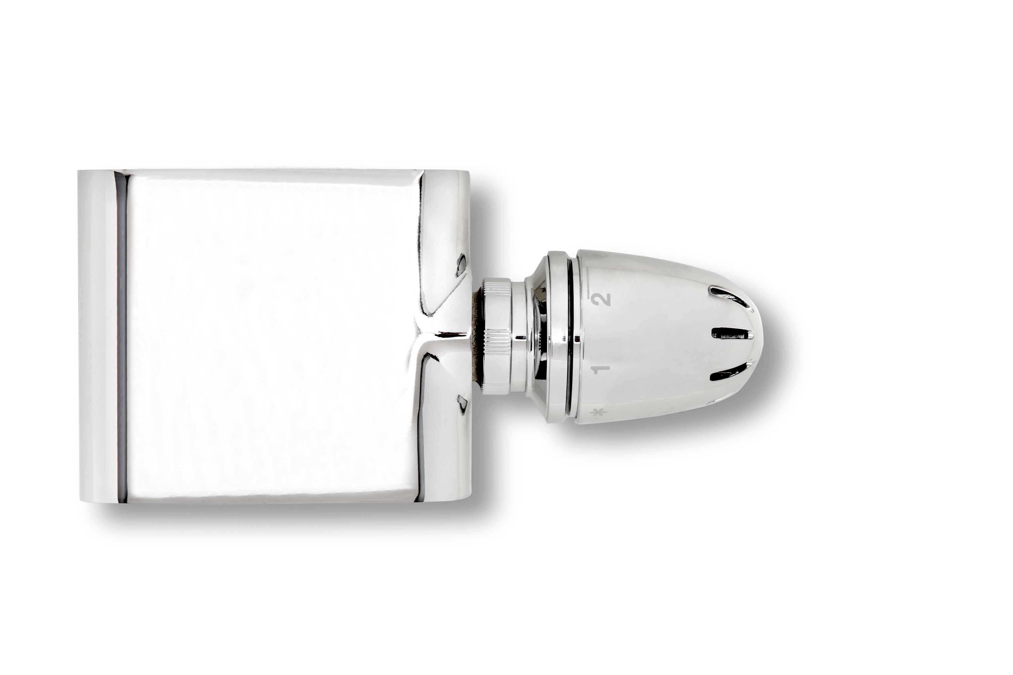 Ximax CVS070418 Chrome effect Angled Radiator valve (Dia)15mm, Pack of 1