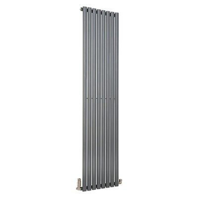Ximax Fortuna Anthracite Vertical Designer Radiator, (W)236mm x (H ...