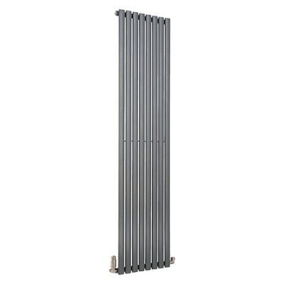 Ximax Fortuna Anthracite Vertical Designer Radiator, (W)590mm x (H ...
