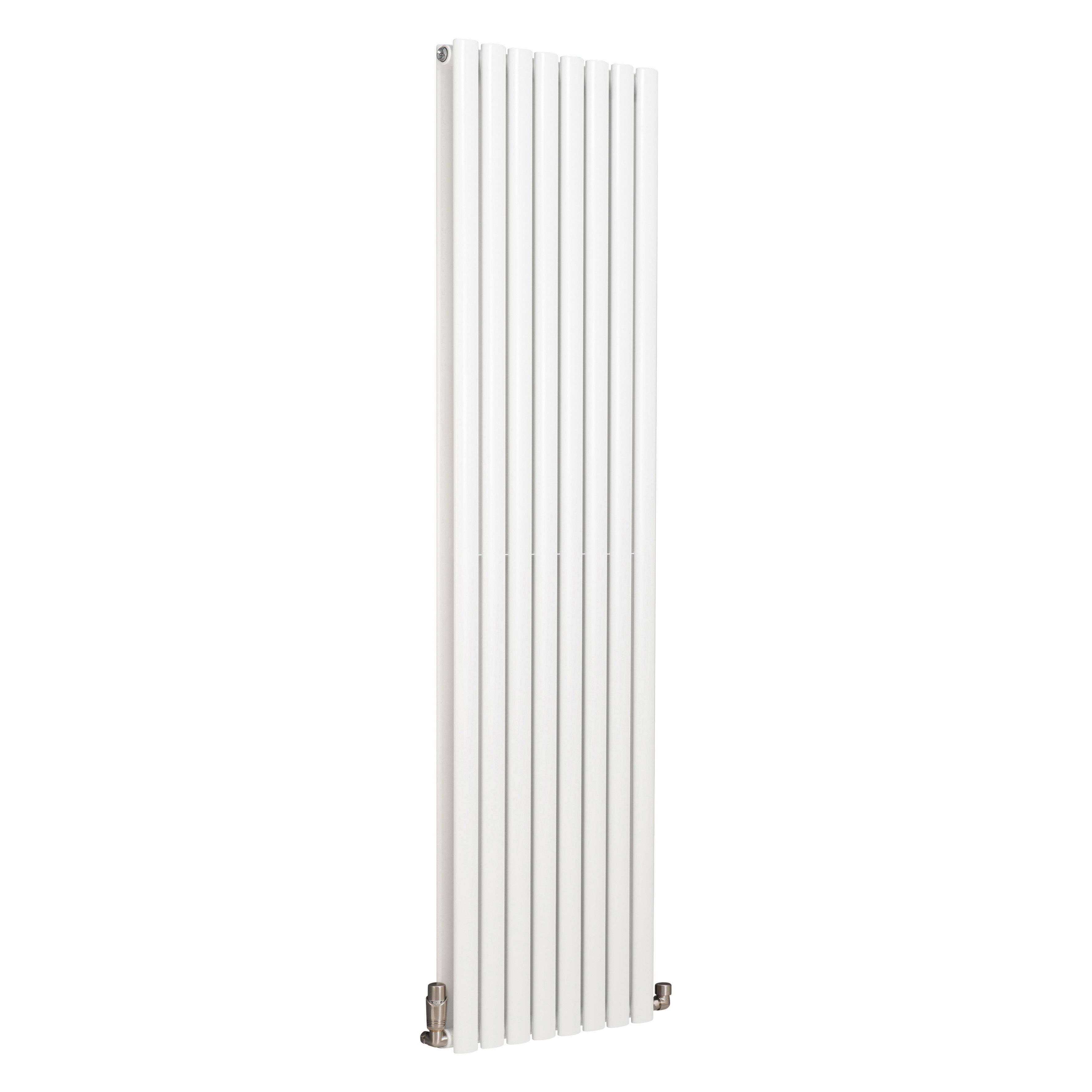 Ximax Fortuna Duplex White Vertical Designer Radiator, (W)590mm x (H ...