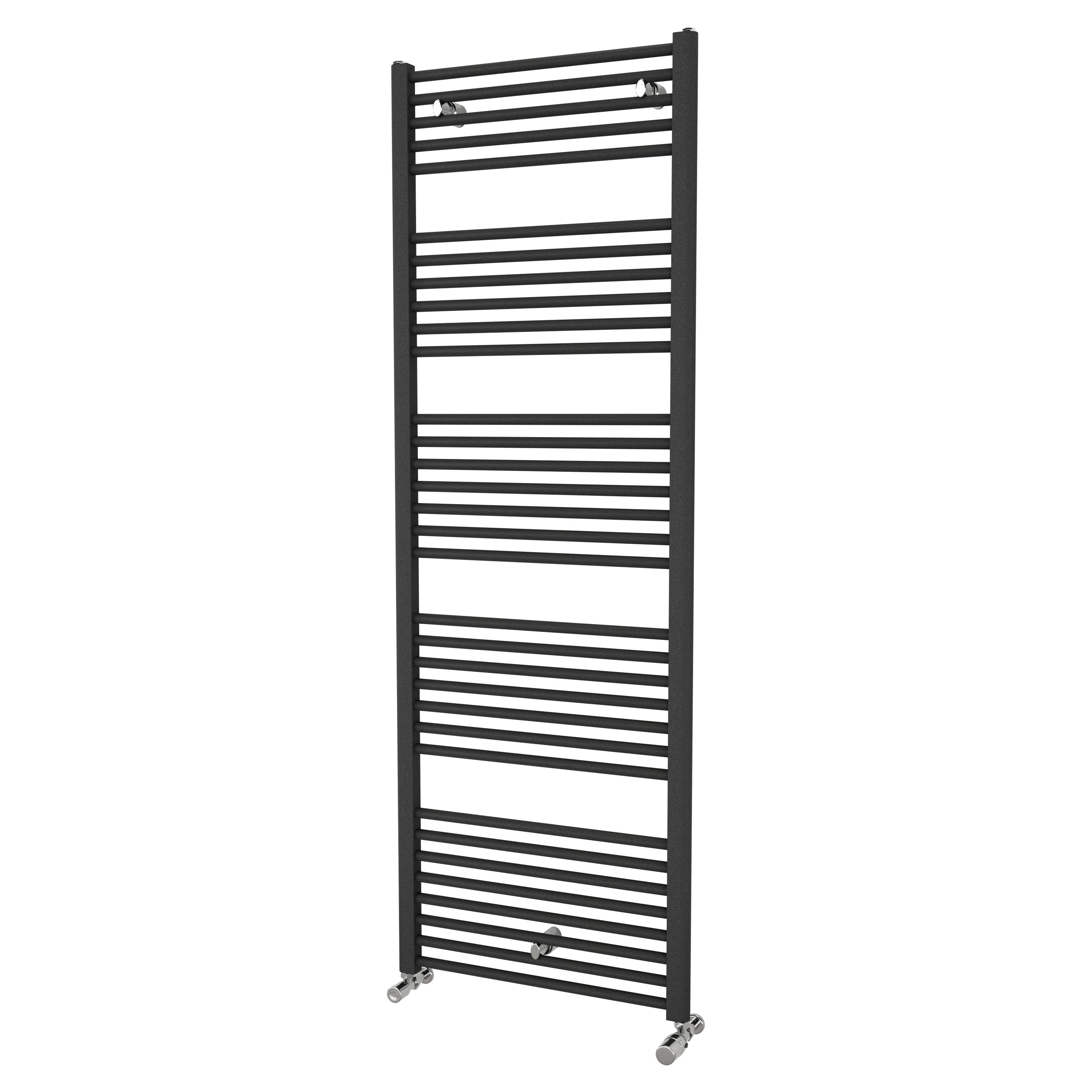 Ximax Joker Matt anthracite Vertical Designer Radiator, (W)600mm x (H ...