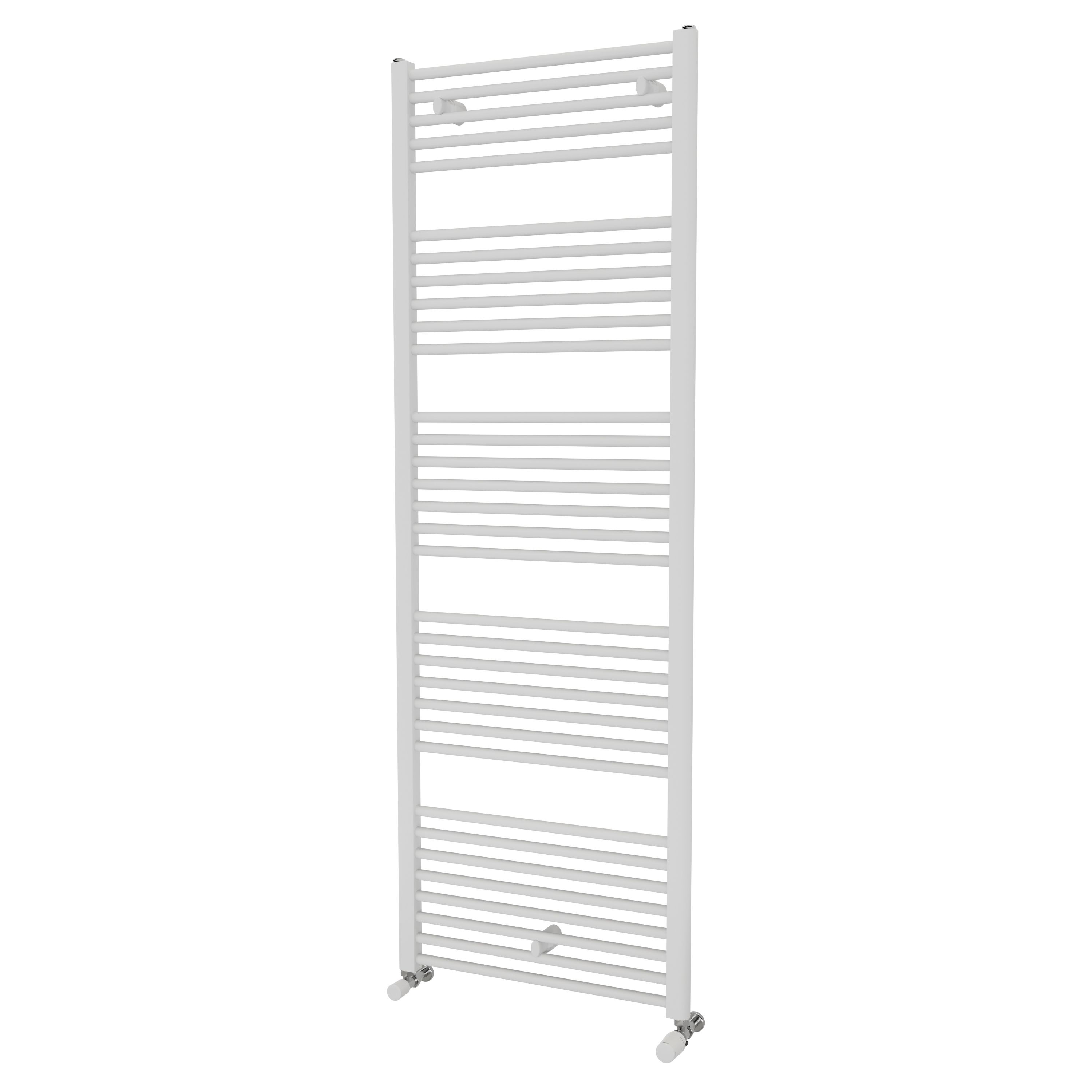Ximax Joker Satin white Vertical Designer Radiator, (W)600mm x (H ...