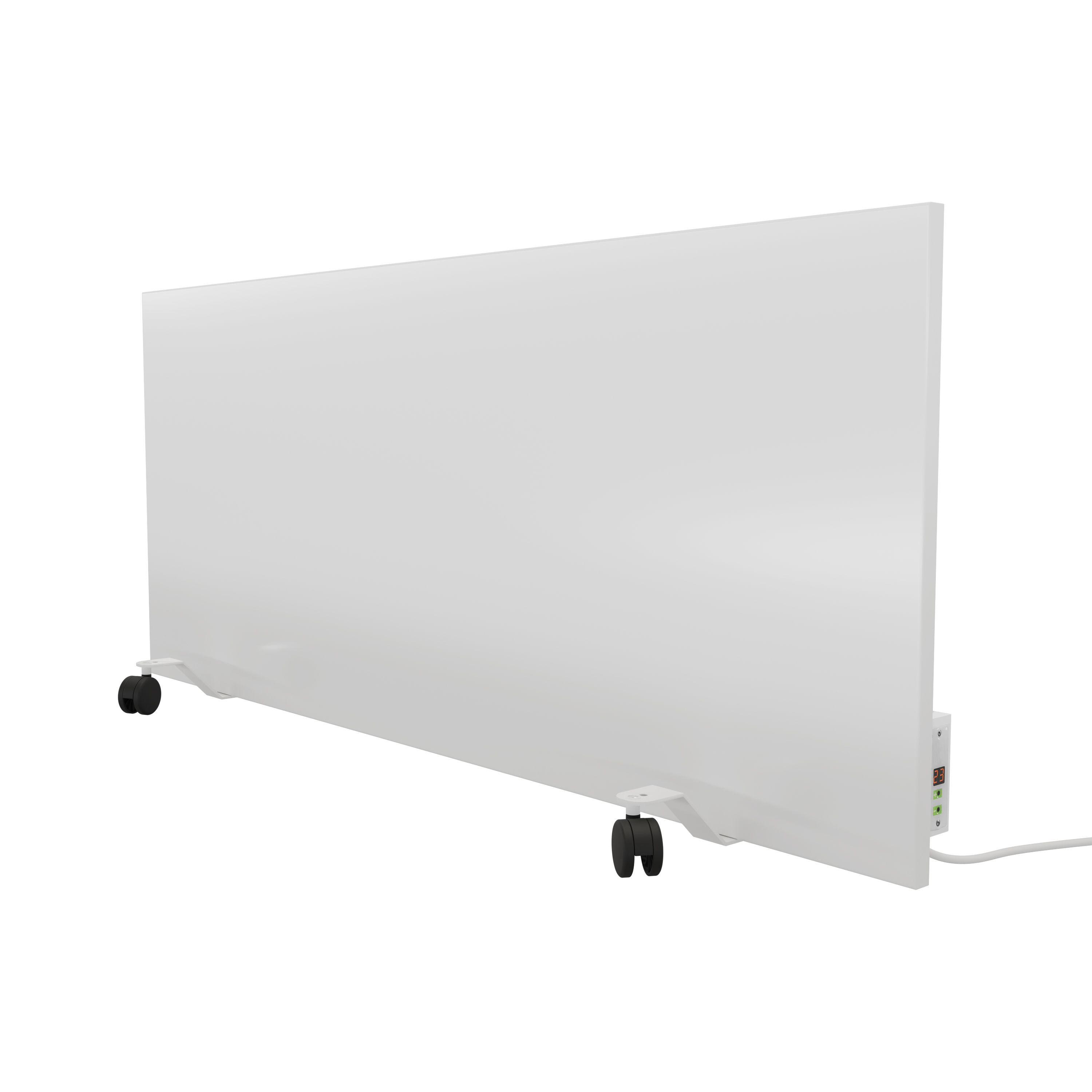 Ximax Matt white Horizontal Electric designer Radiator, (W)1200mm x (H ...
