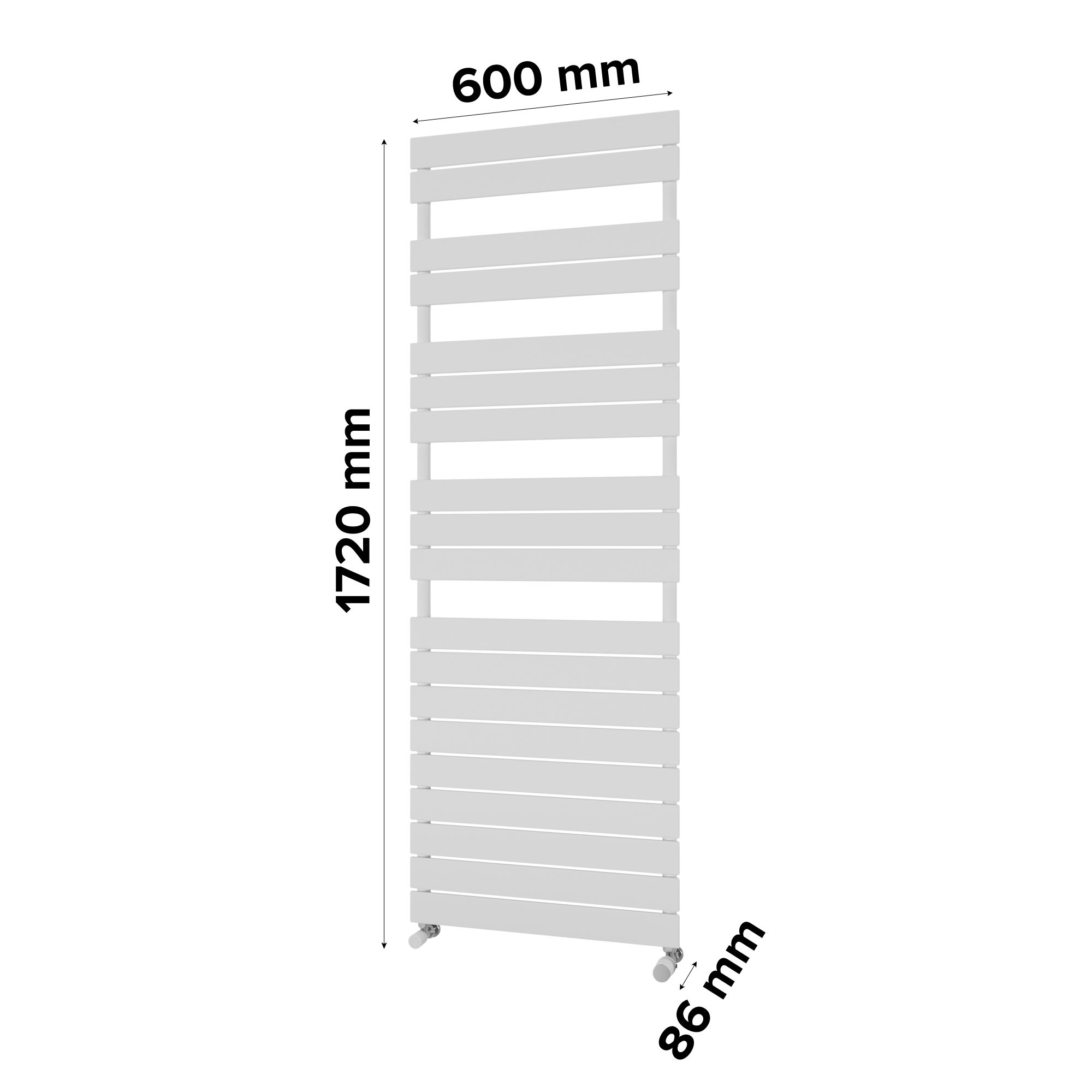Ximax P2 P21420600W White Gas Vertical Designer towel warmer Radiator ...