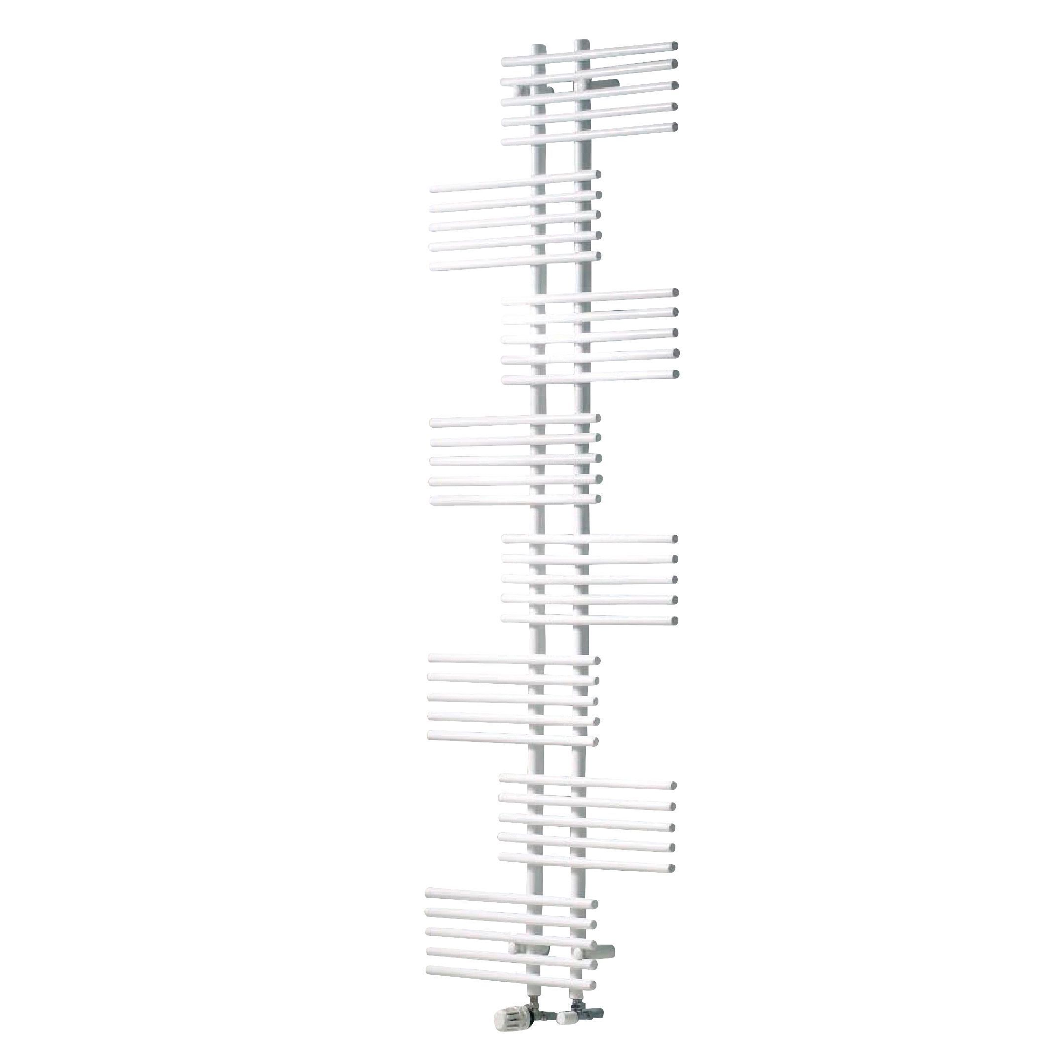 Ximax Parallel-Rail White Towel warmer (W)650mm x (H)1760mm | DIY at B&Q