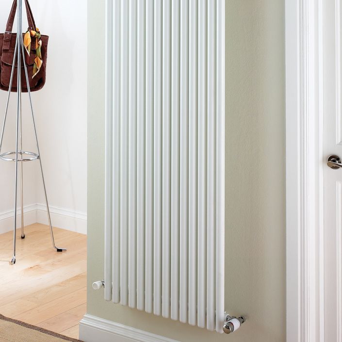 Ximax Supra White Vertical Designer Radiator, (W)550mm x (H)1800mm ...