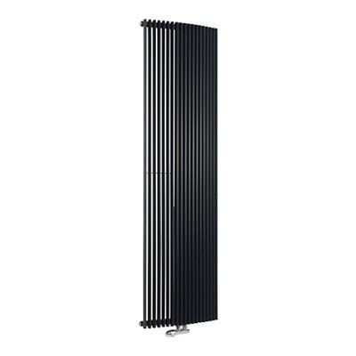 Ximax Triton curve Anthracite Vertical Radiator, (W)580mm x (H)1800mm ...