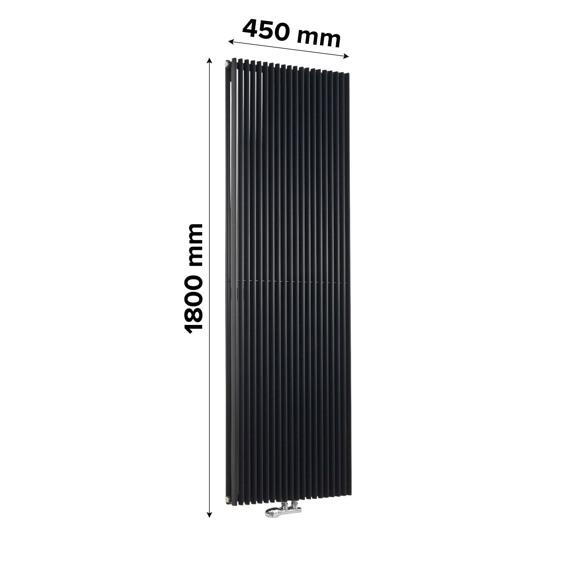 Ximax Triton Duplex TRD180450A Anthracite Vertical Designer 6620BTU ...