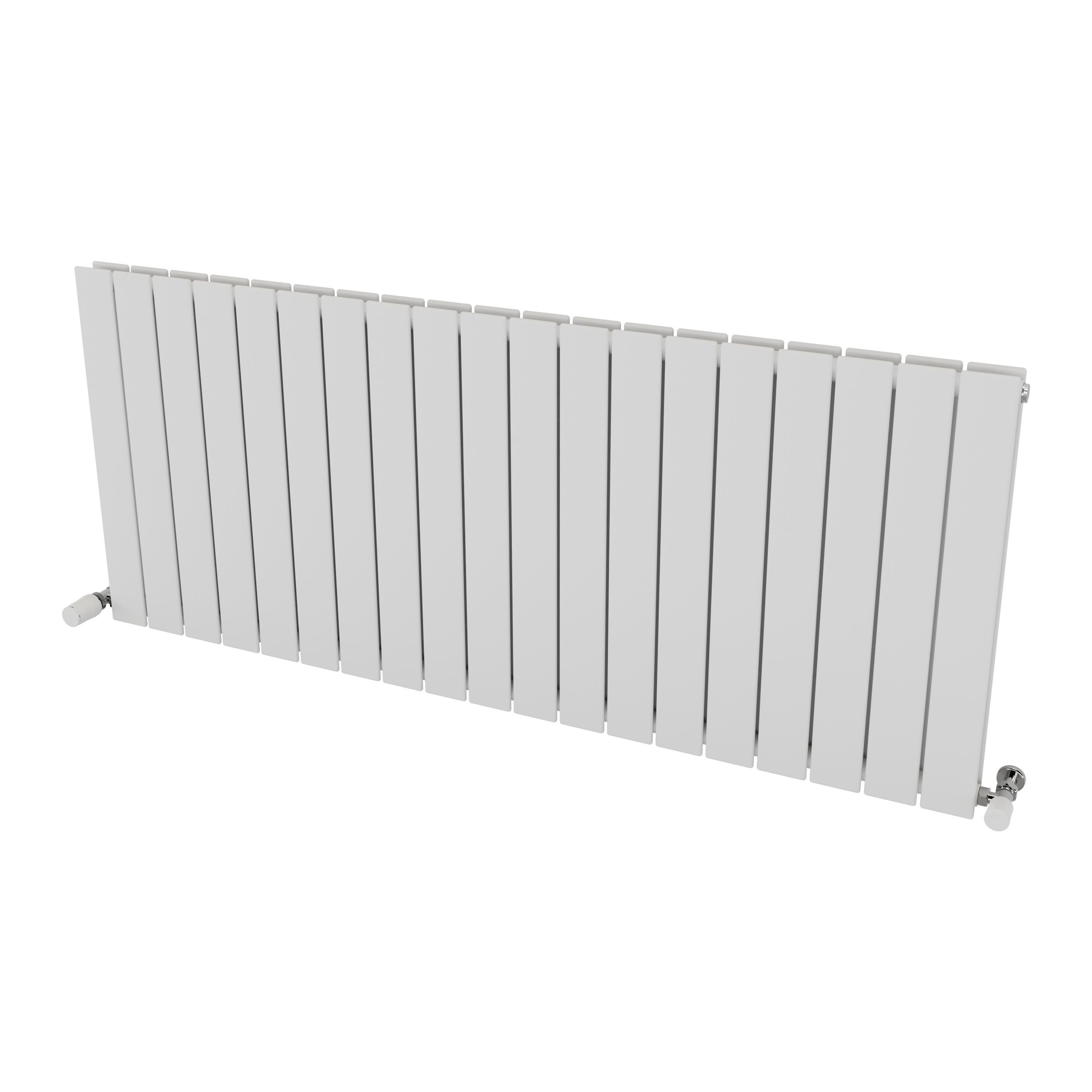 Ximax Vertirad Duplex Satin white Horizontal Designer panel Radiator ...