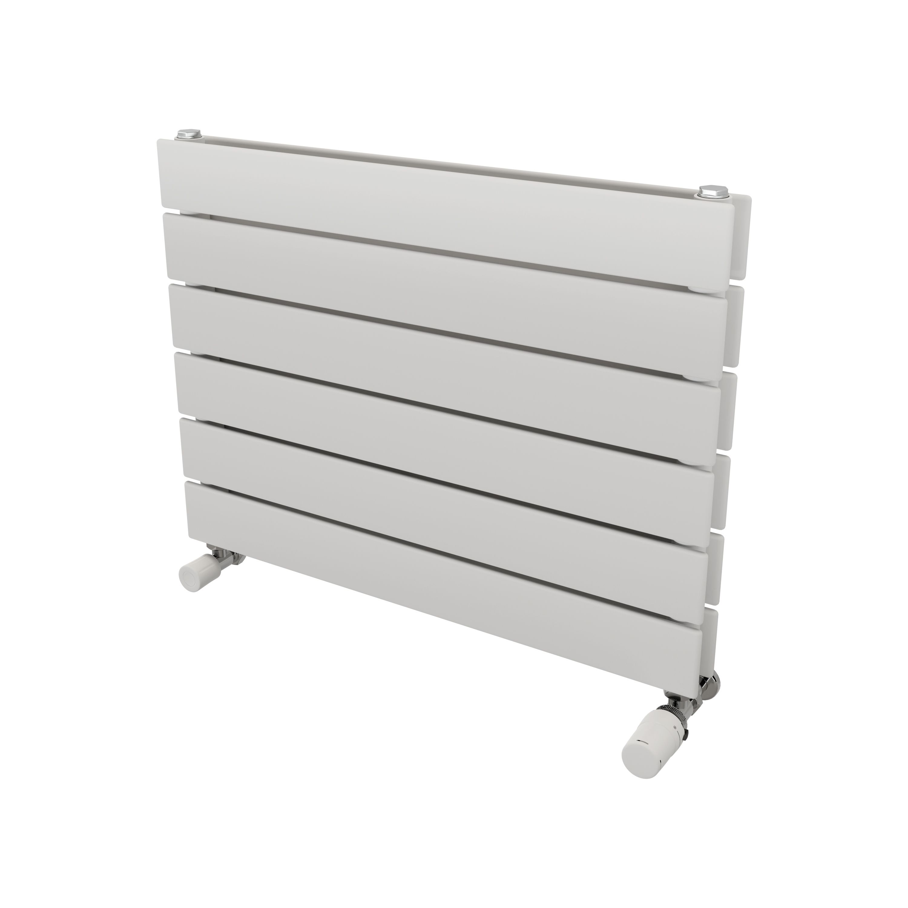 Ximax Vertirad Duplex Satin white Horizontal Designer panel Radiator ...
