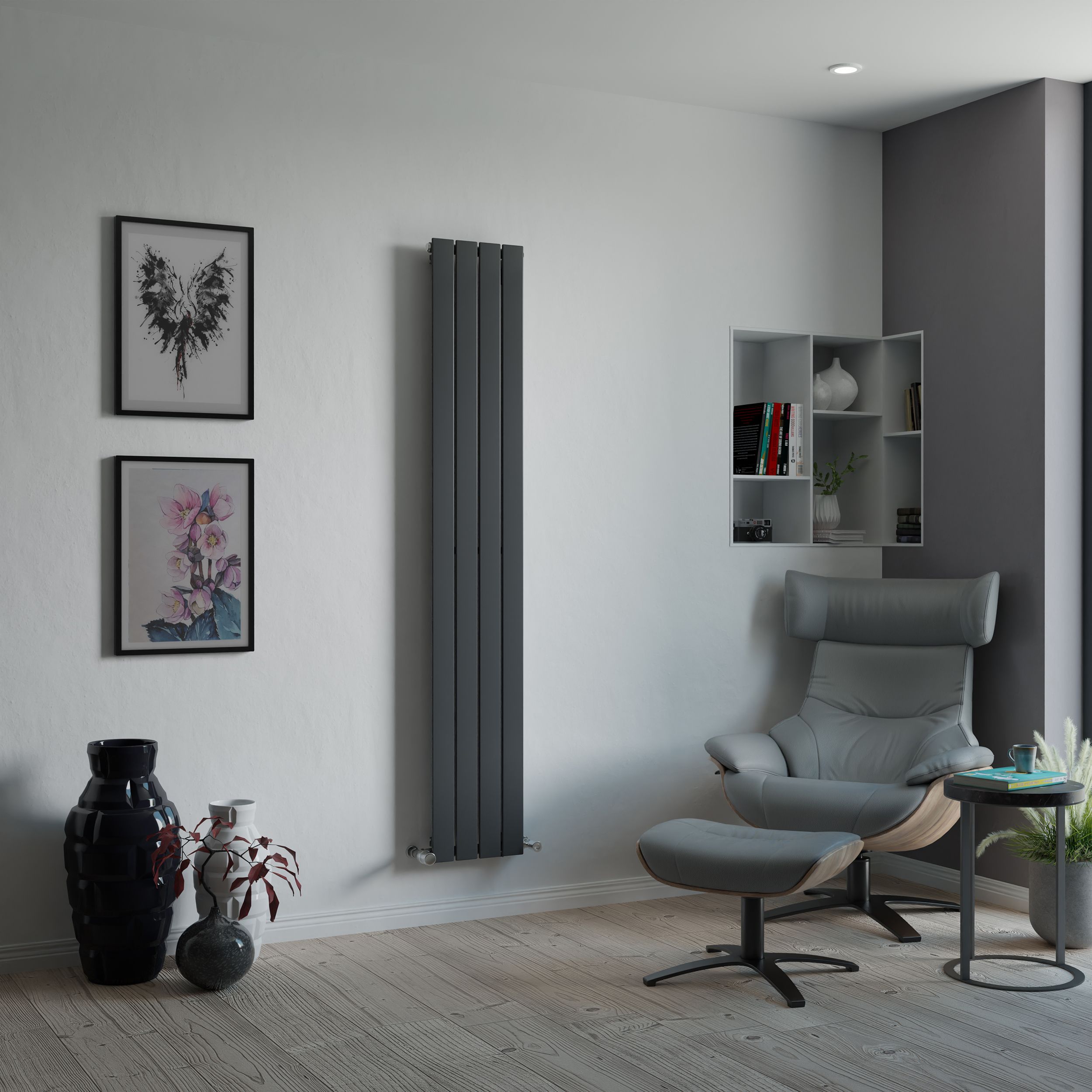 Ximax Vertirad HW1800295A Grey Horizontal or vertical Designer Radiator ...