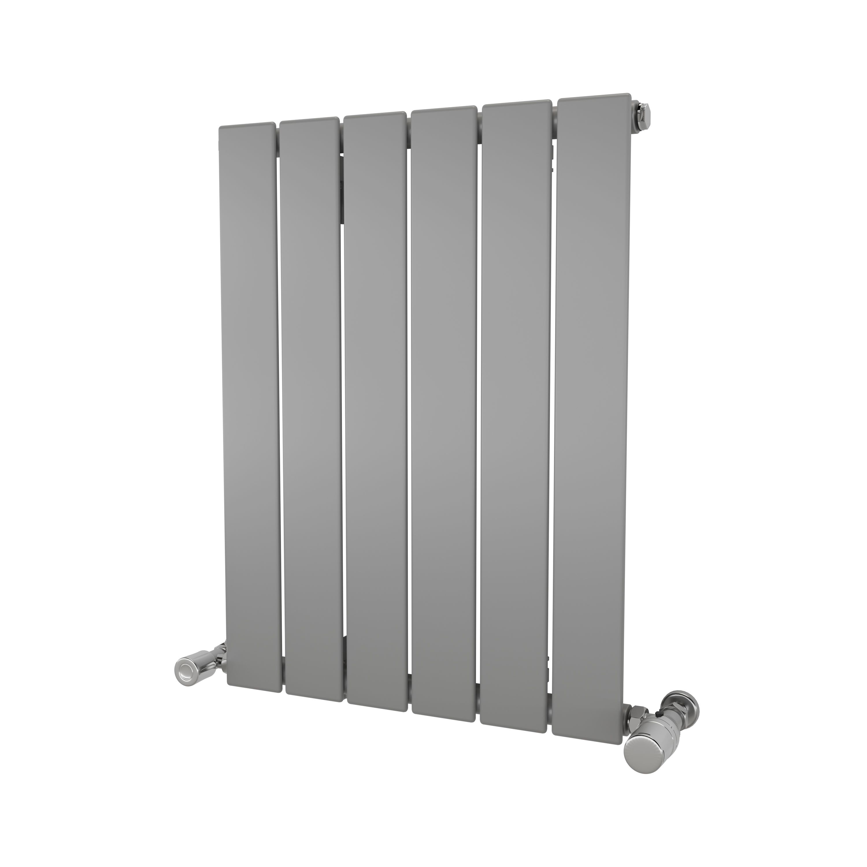 Ximax Vertirad Satin silver effect Vertical Designer panel Radiator, (W ...