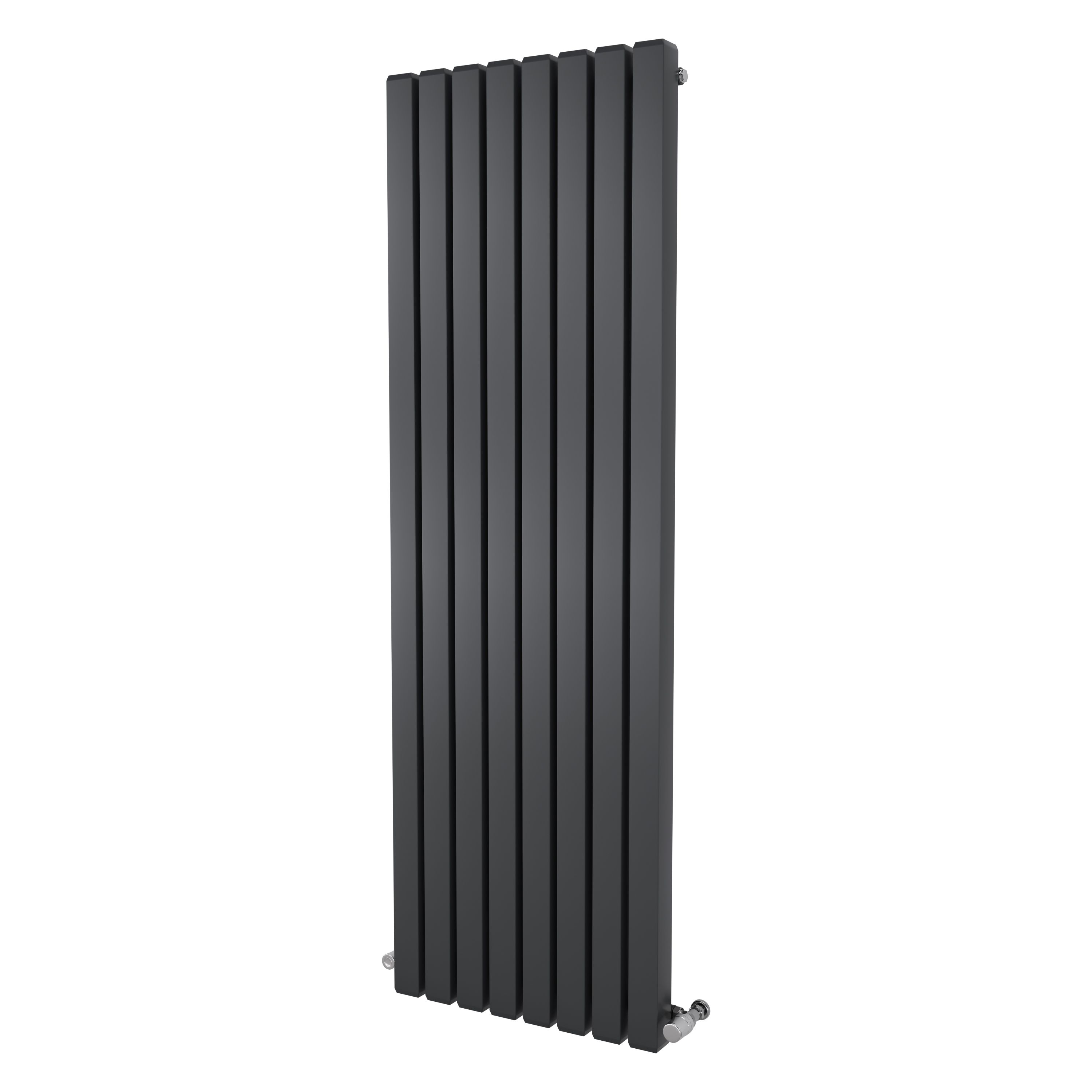 Ximax Vulkan Square Satin anthracite Vertical Designer Radiator, (W ...