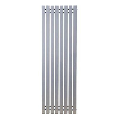 Ximax Vulkan Square Silver effect Vertical Designer Radiator, (W)435mm ...