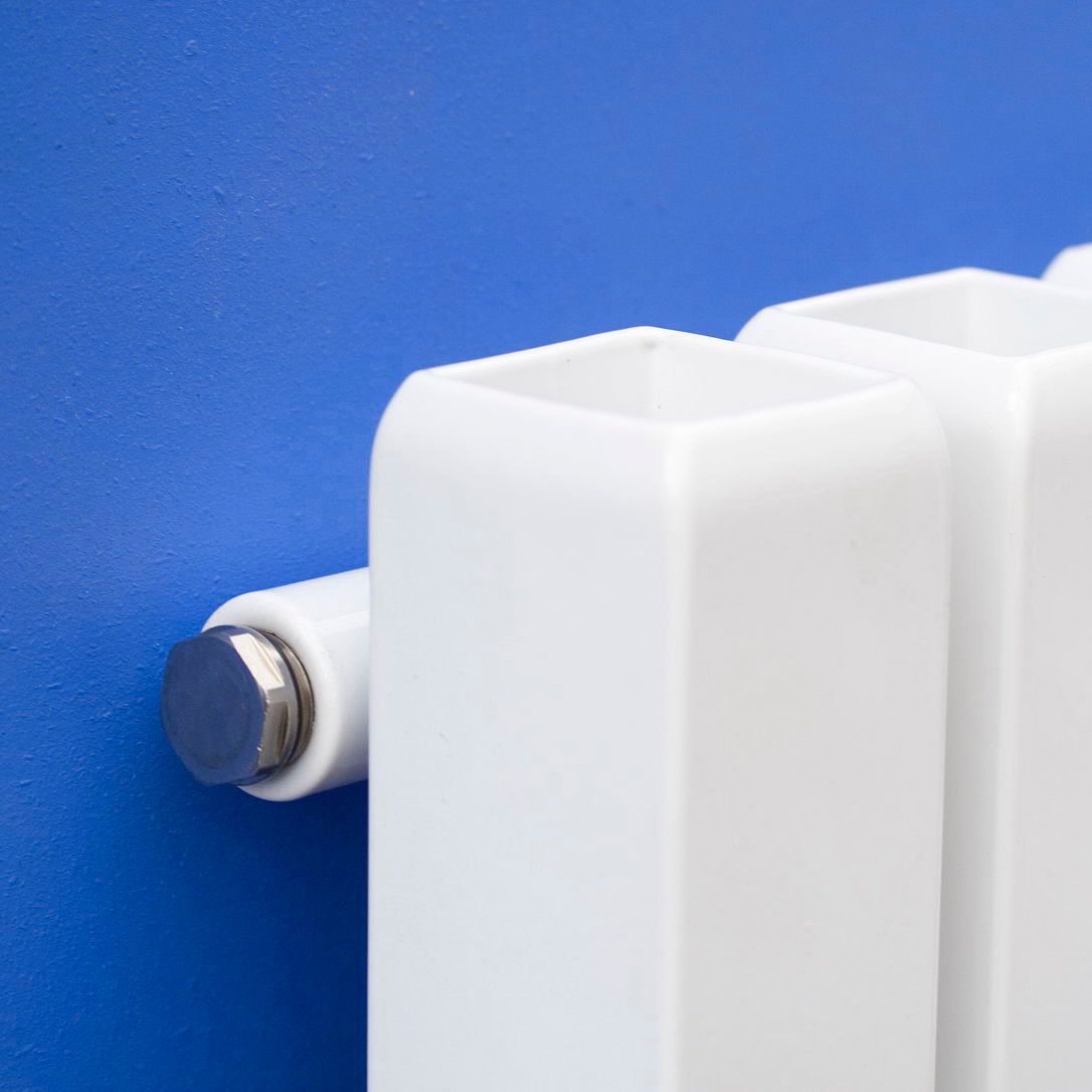 Ximax Vulkan Square VUS600585W White Vertical Designer 2329BTU Radiator ...