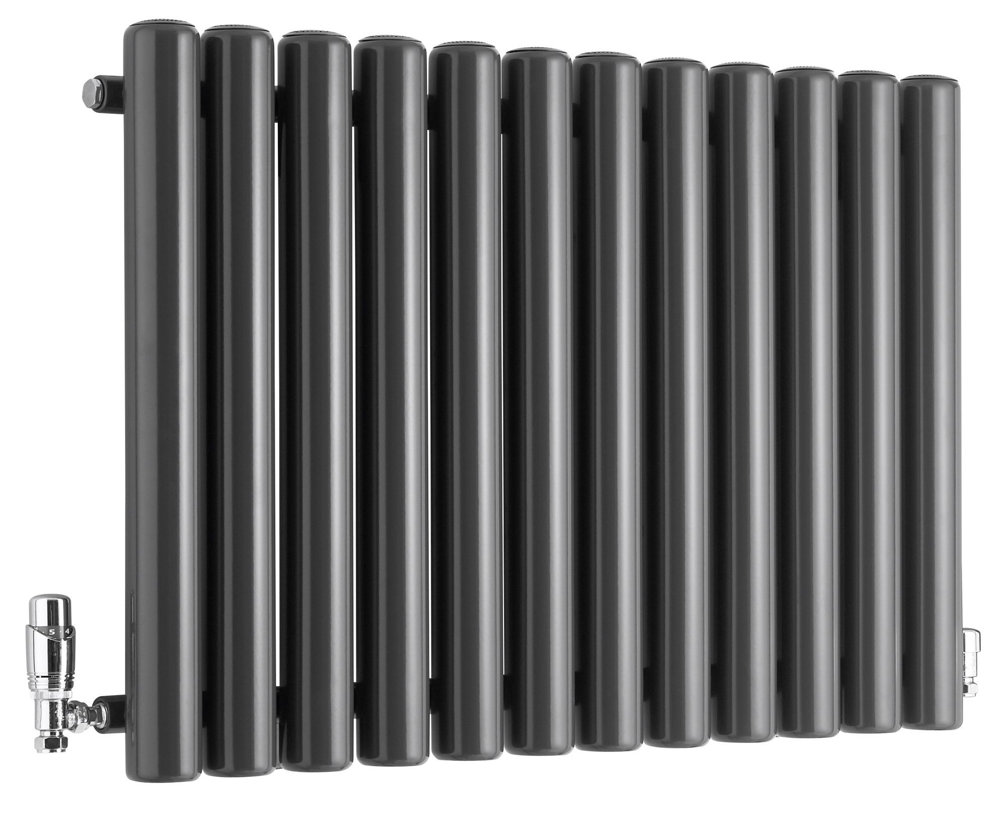 Ximax Vulkan VU60090A Grey Horizontal Designer Radiator, (W)885mm x (H ...