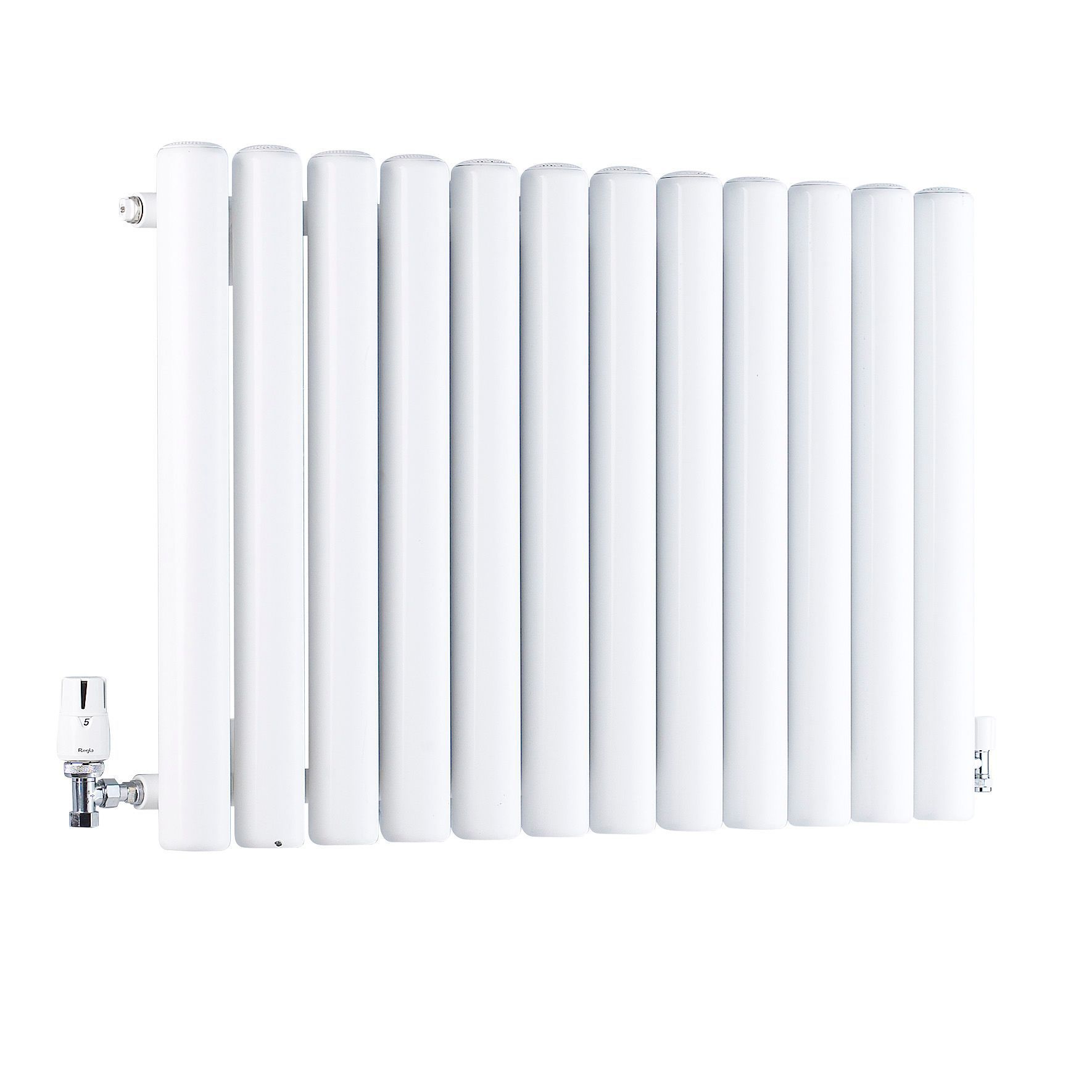 Ximax Vulkan White Horizontal Designer Radiator, (W)885mm x (H)600mm ...