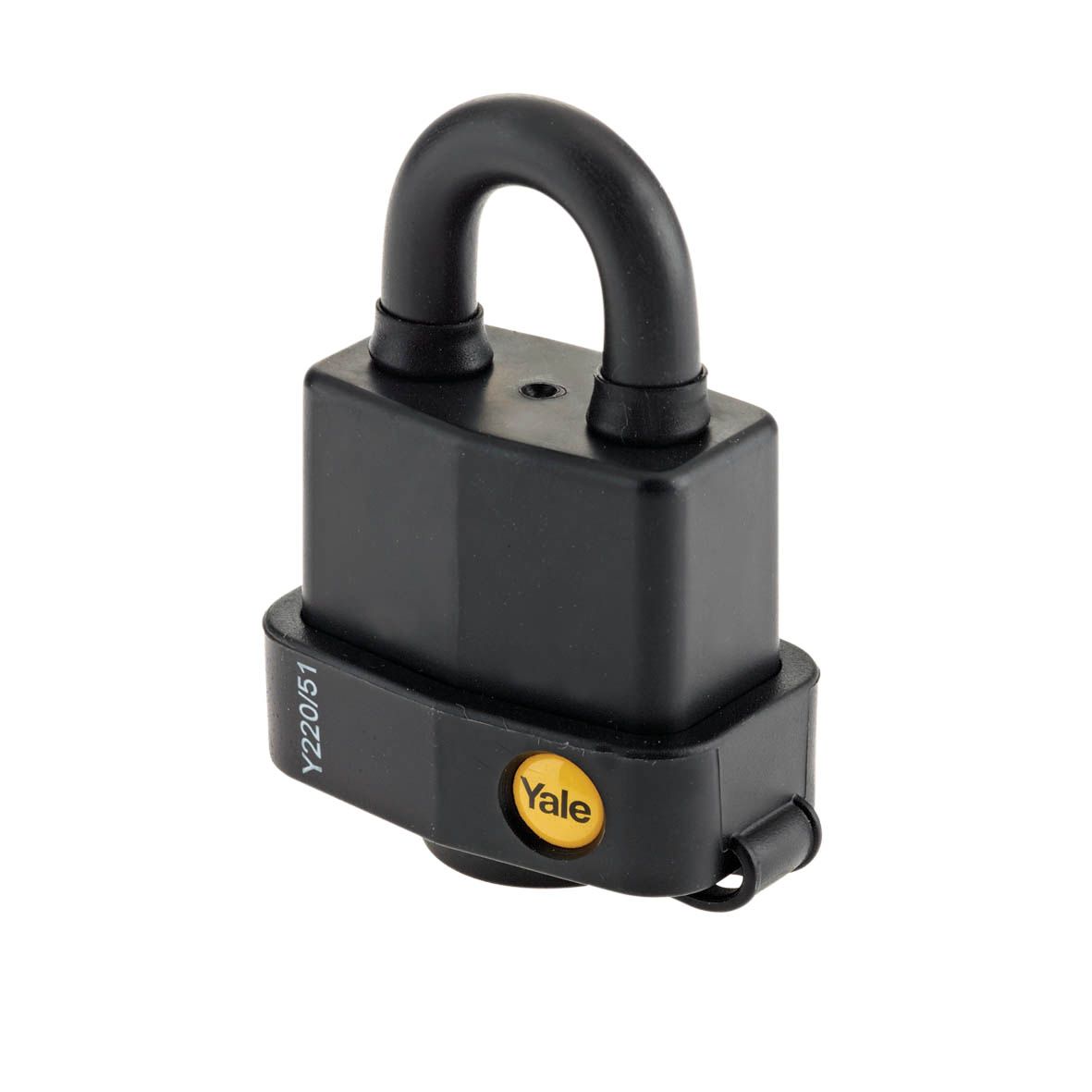 Yale Black Open shackle Padlock (W)53mm