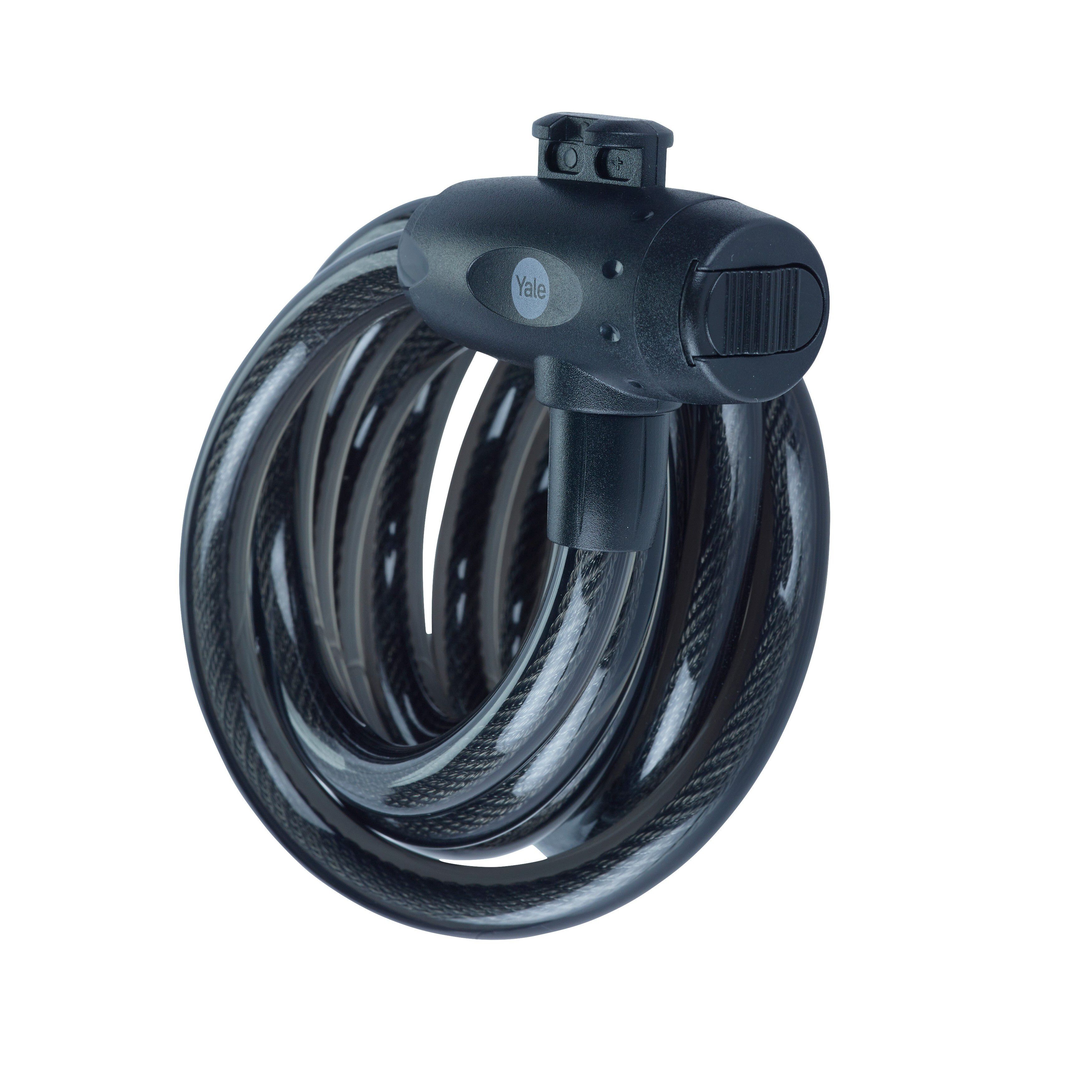 Yale Essential Braided steel Key Cable lock (L)2m (Dia)12mm