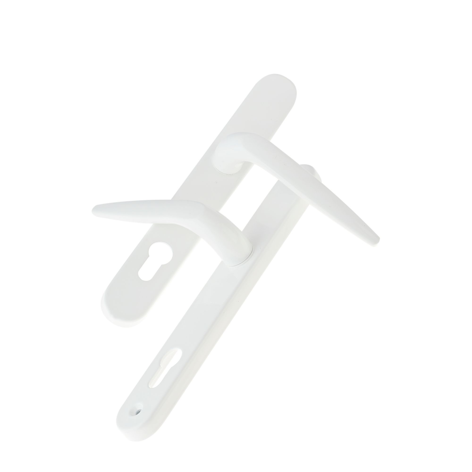 Yale Essentials White Zinc alloy Long Lever Door handle (L)32mm (D)65mm ...