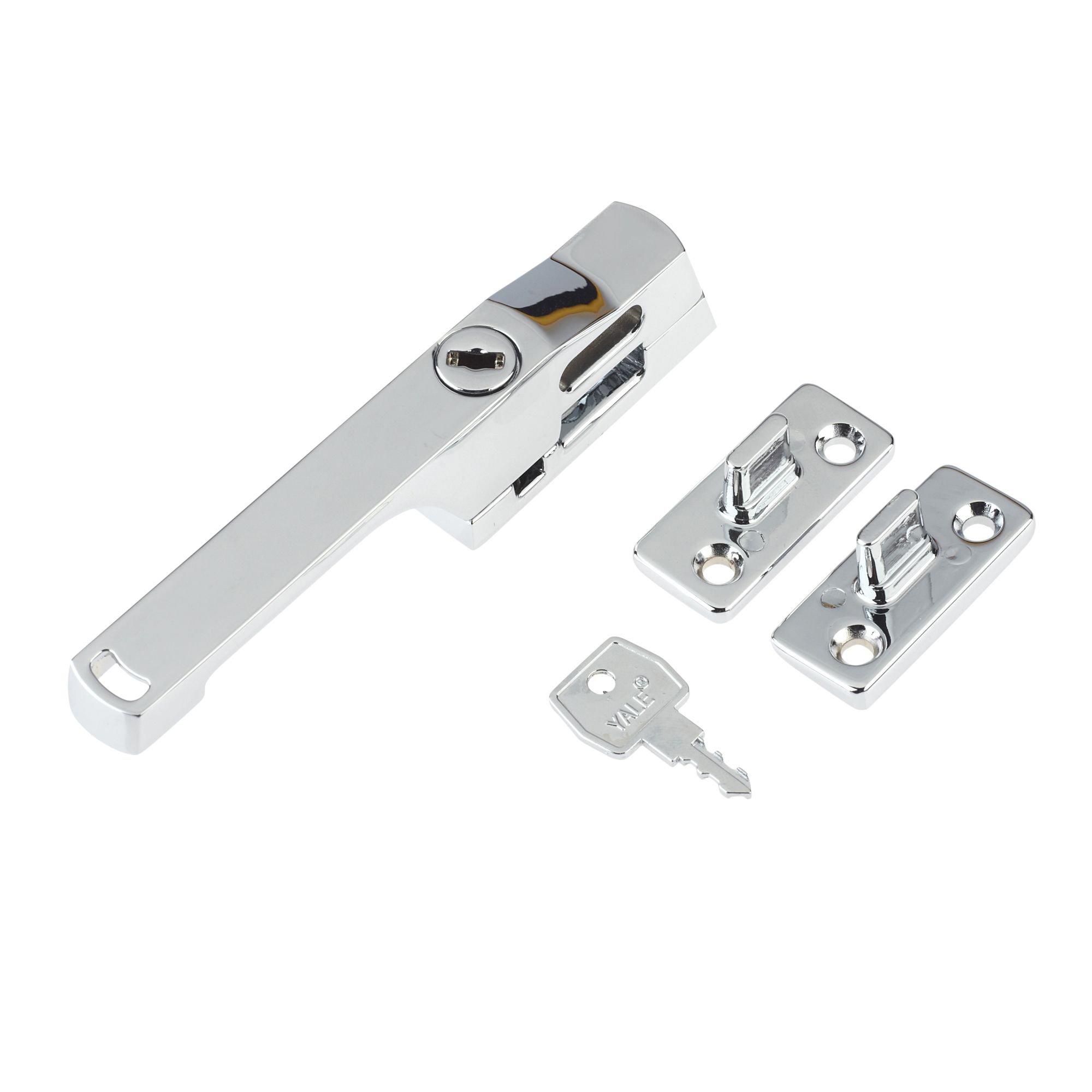 Yale Polished Chrome effect Metal Window handle (L)129mm | DIY at B&Q