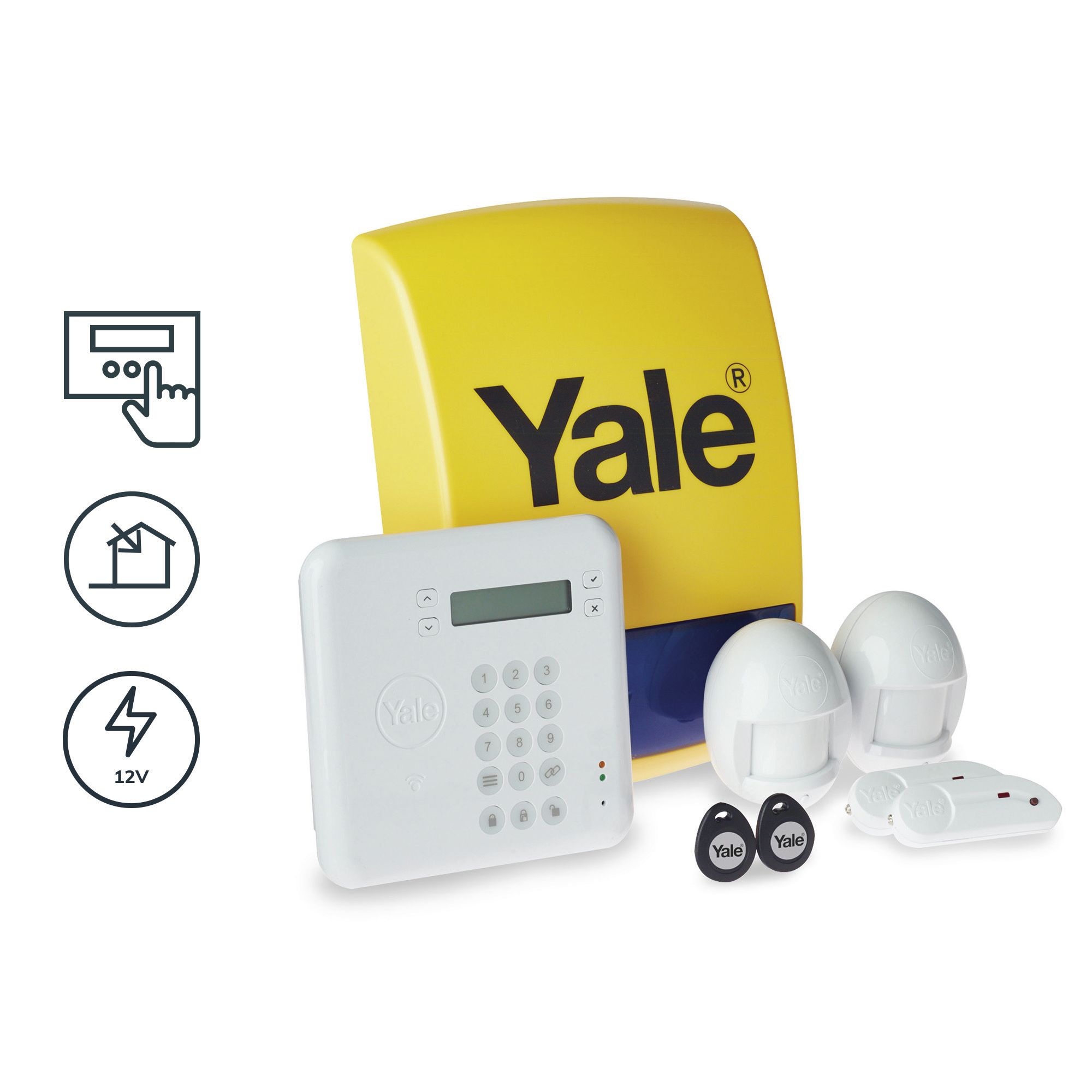 Yale Premium Plus B-HSA6410 Intruder alarm kit, 7 piece