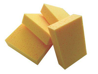 Yellow Sponge, Pack of 4 | DIY at B&Q