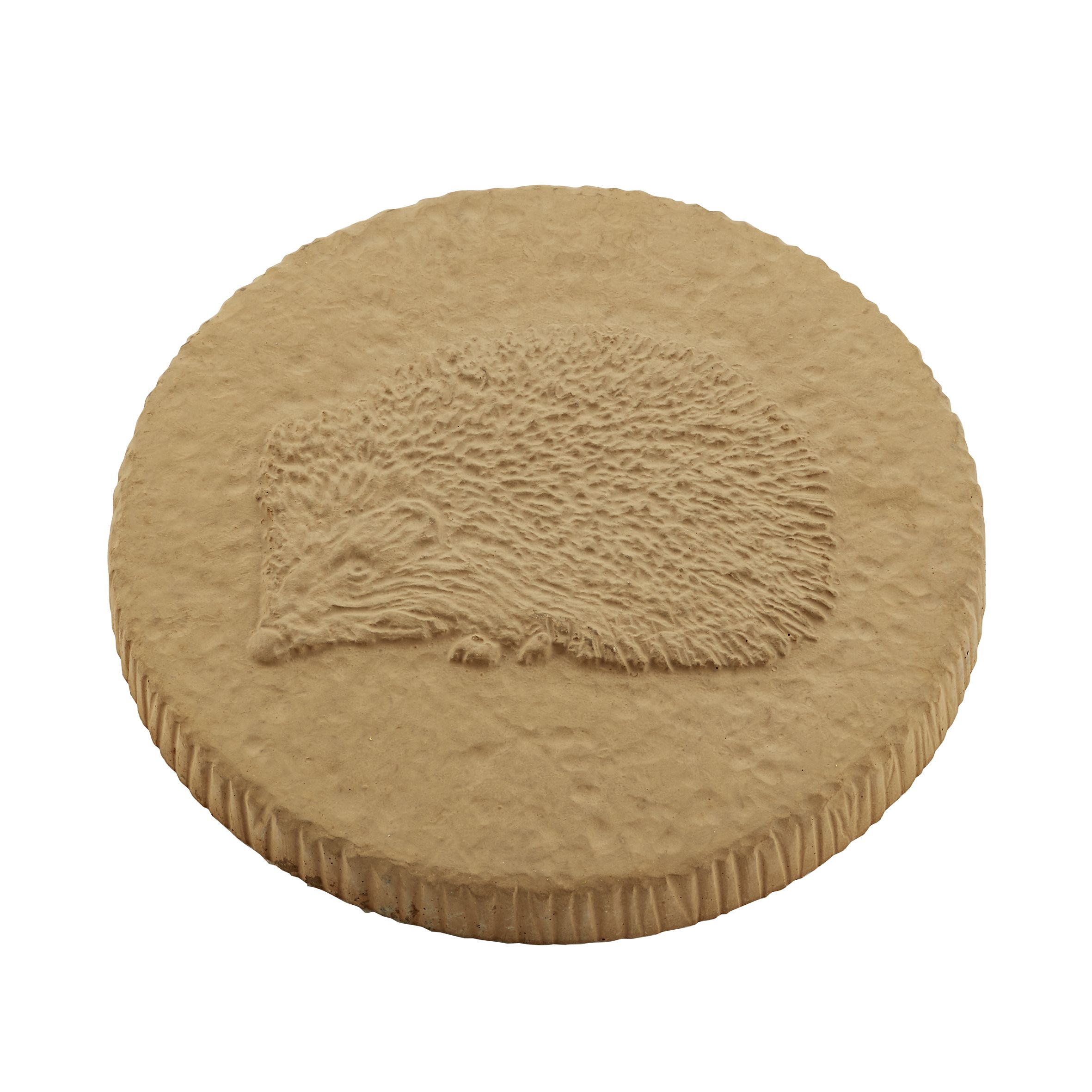 York Gold Single size Hedgehog Round Stepping stone 0.07m²