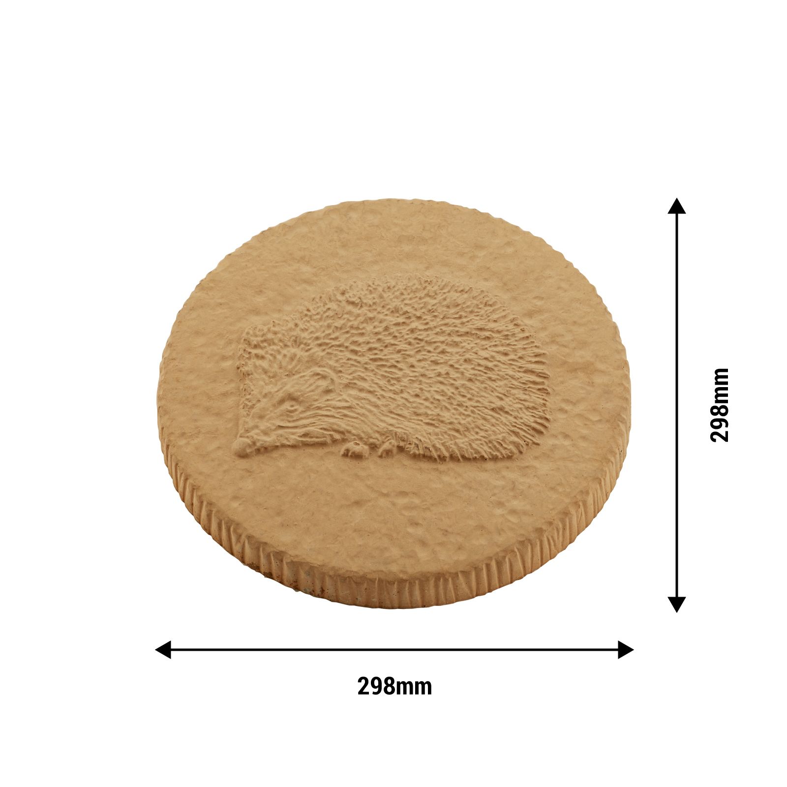 York Gold Single size Hedgehog Round Stepping stone 0.07m²