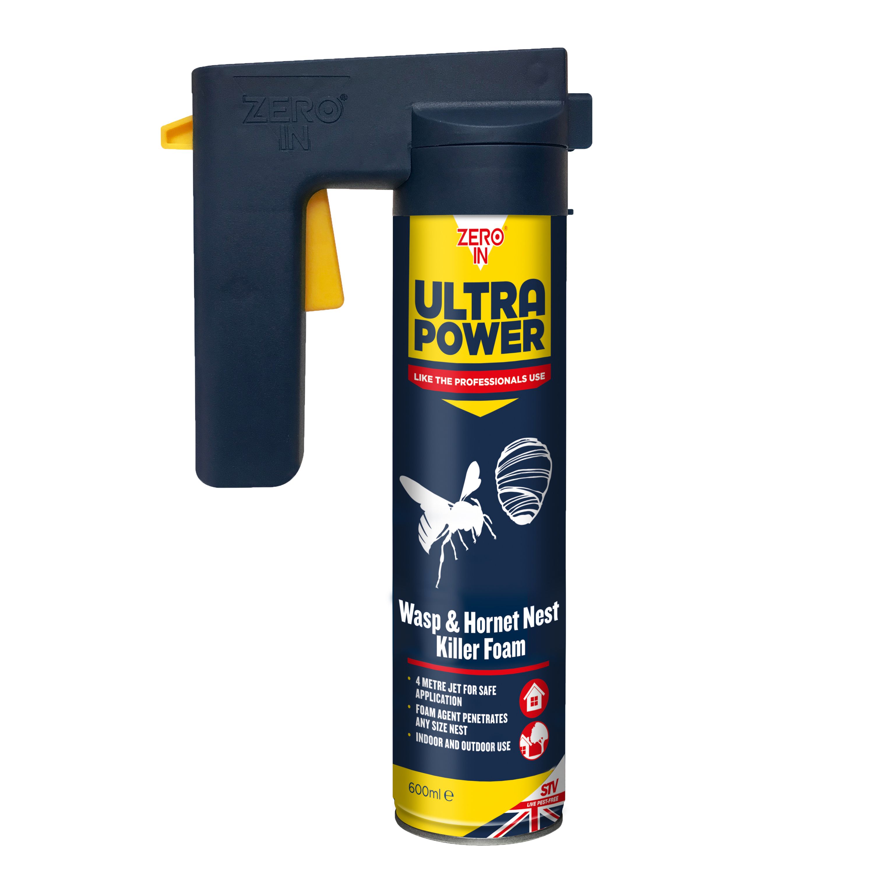 Zero In Wasp nest killer Gas & liquid 300ml 600g